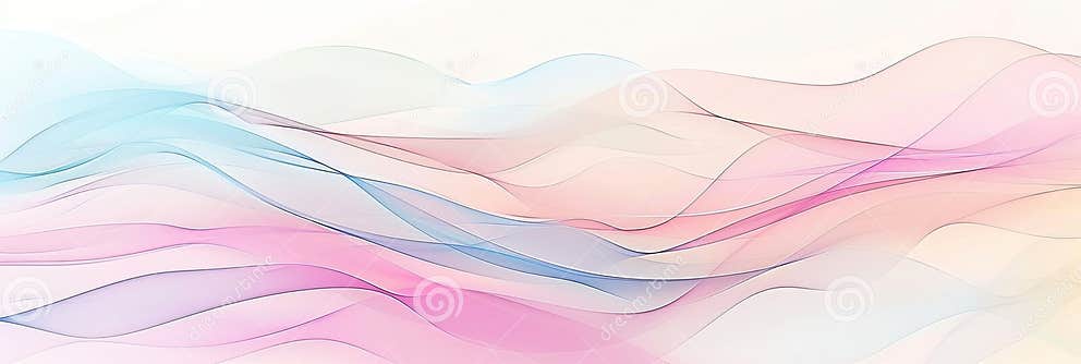 Soft Wave Patterns in Light Colors, Creating a Calming and Cute ...