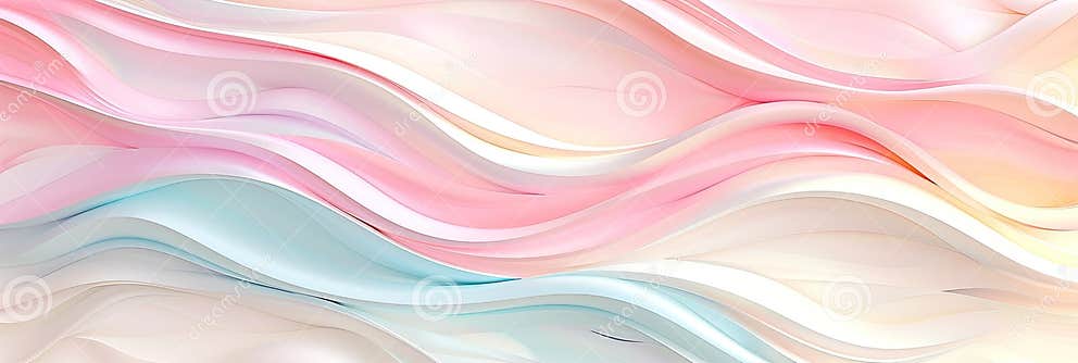 Soft Wave Patterns in Light Colors, Creating a Calming and Cute ...