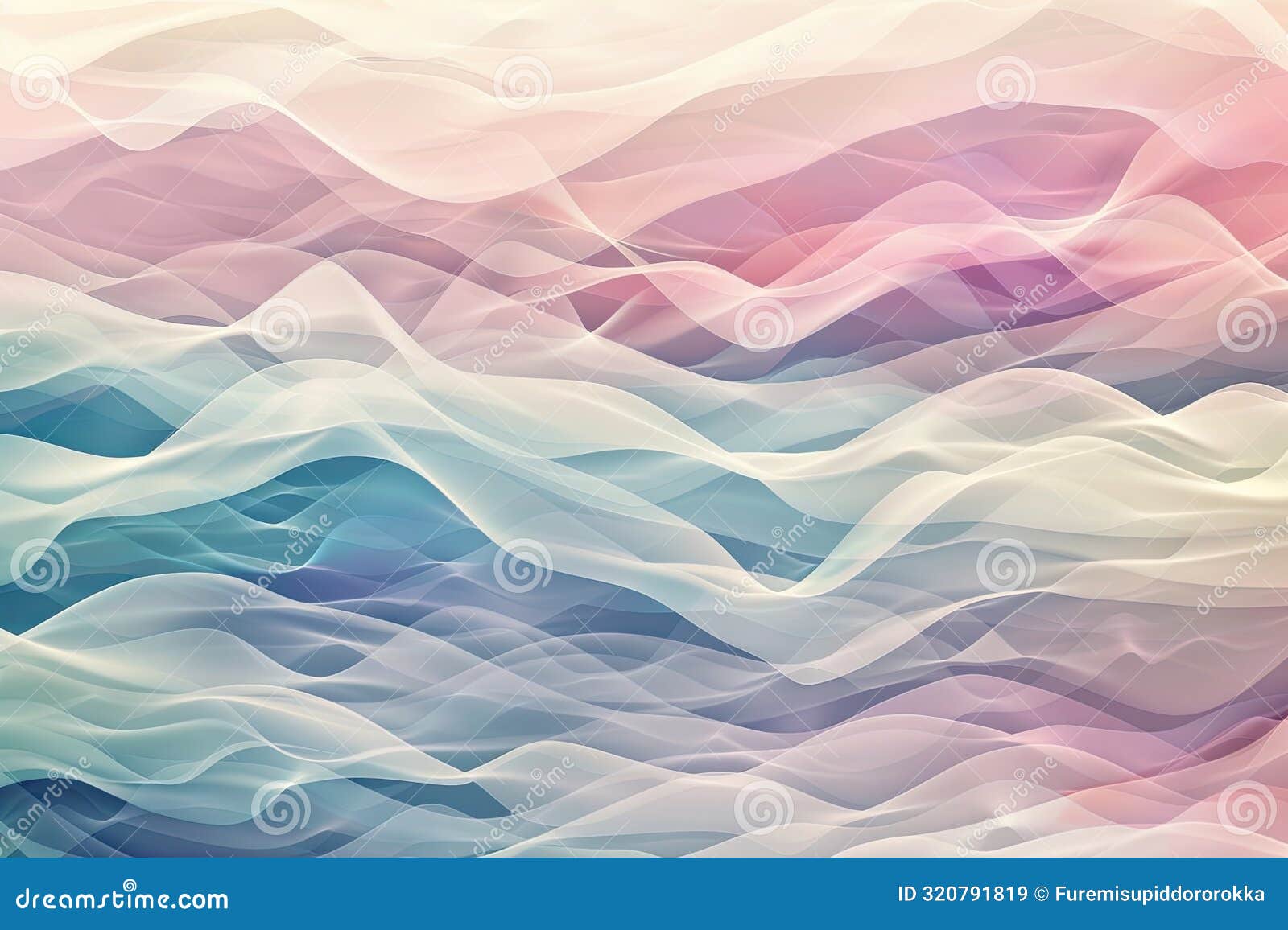 Soft Wave Patterns in Light Colors, Creating a Calming and Cute ...