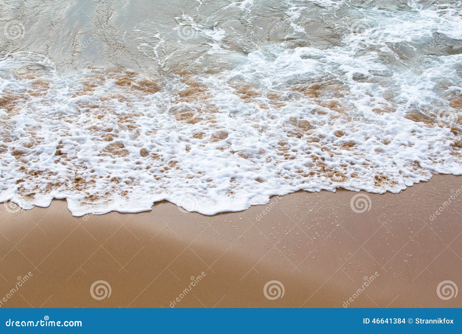 Soft Wave of the Sea on the Sandy Beach Stock Photo - Image of seashore ...