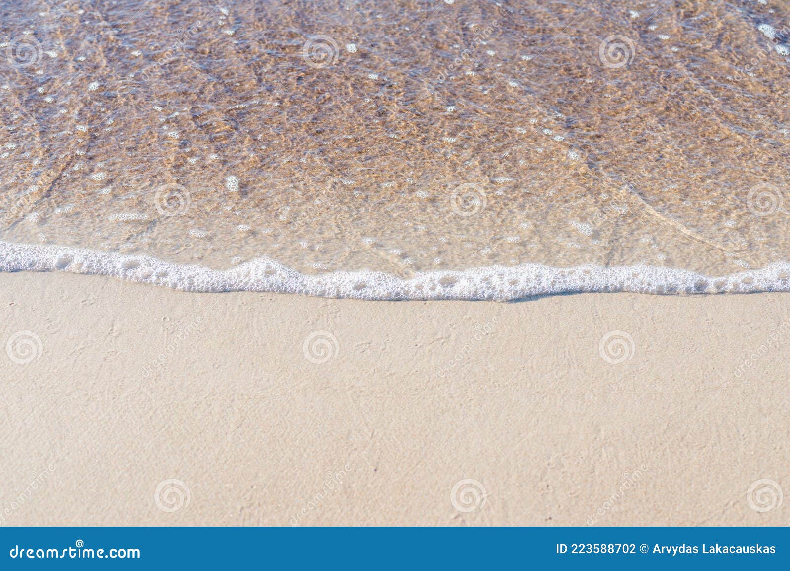 Soft Wave of the Sea on the Sandy Beach.Soft Focus,blurred Image Stock ...