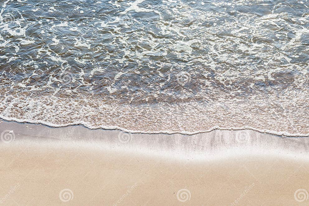 Soft Wave of the Sea on the Sandy Beach.Soft Focus,blurred Image Stock ...
