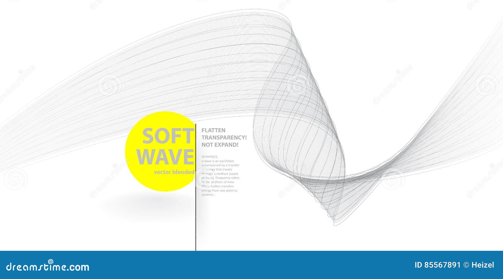 Soft wave template stock vector. Illustration of wave - 85567891