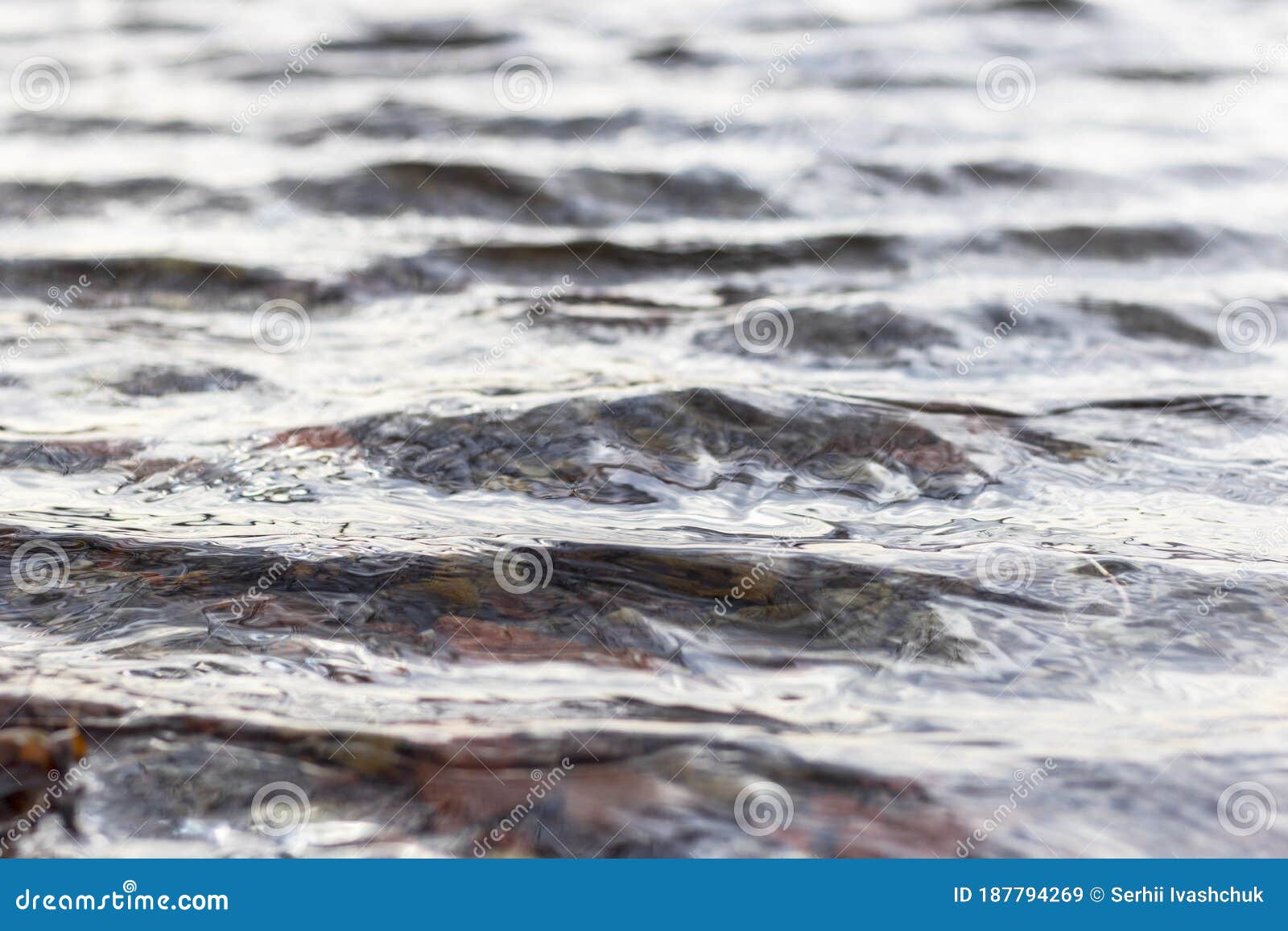 Soft Waves on a Lake. Water Surface. Stock Image - Image of beautiful ...