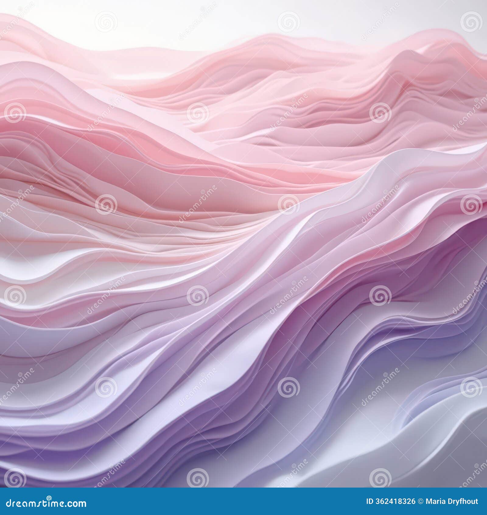 Pastel Calming Wave Layered Pattern Stock Illustration - Illustration ...