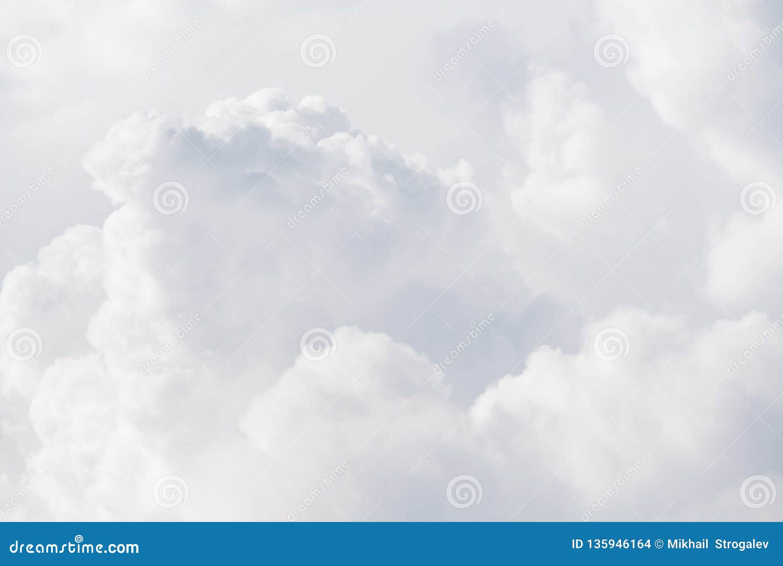 Soft White Fluffy Clouds As Background, Texture Stock Photo - Image of ...