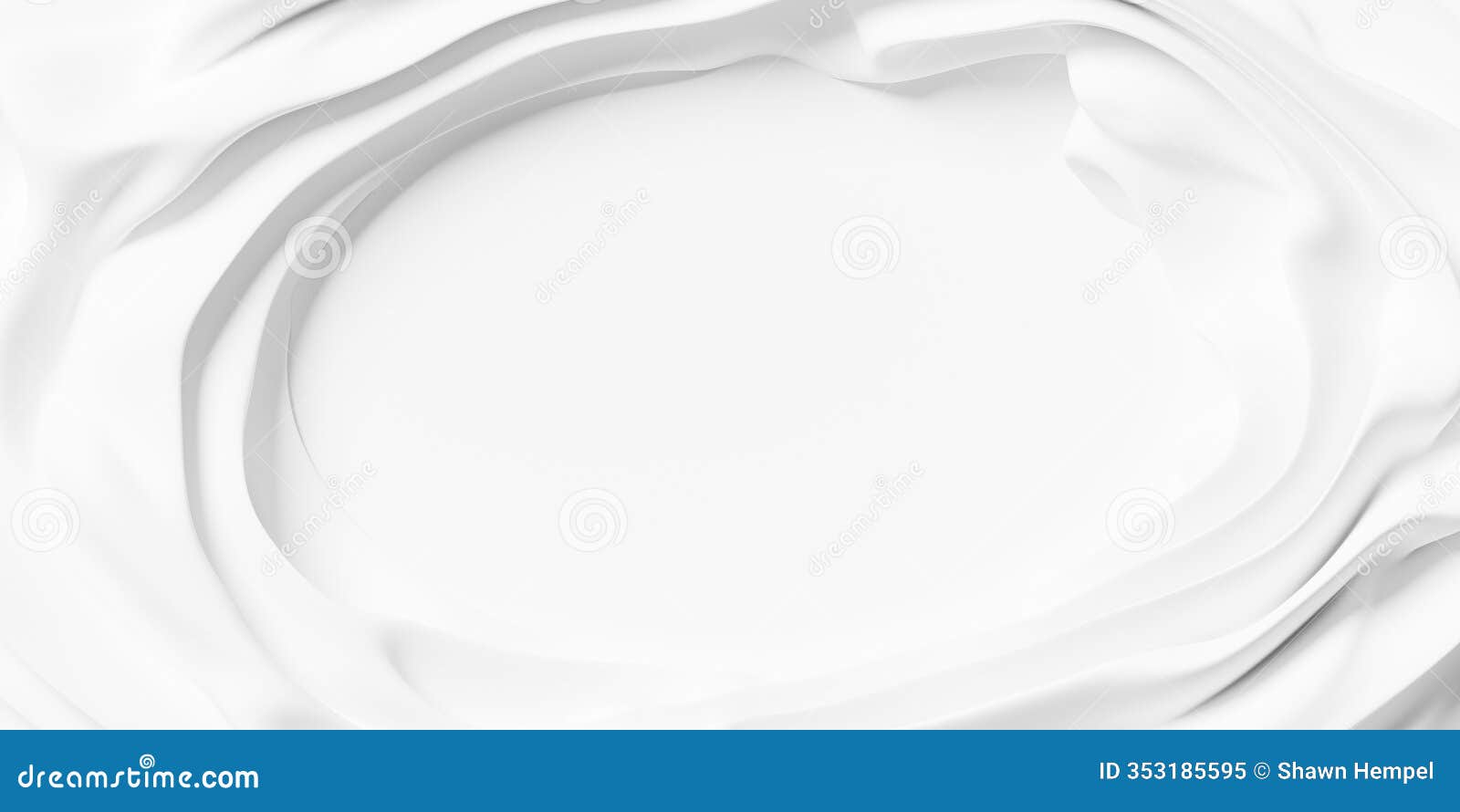 Soft White Geometry Folded Ring or Loop Background Template with Copy ...