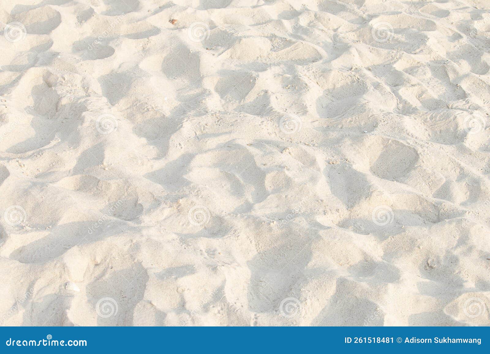 Soft White Sand on the Beach Stock Image - Image of space, beauty ...