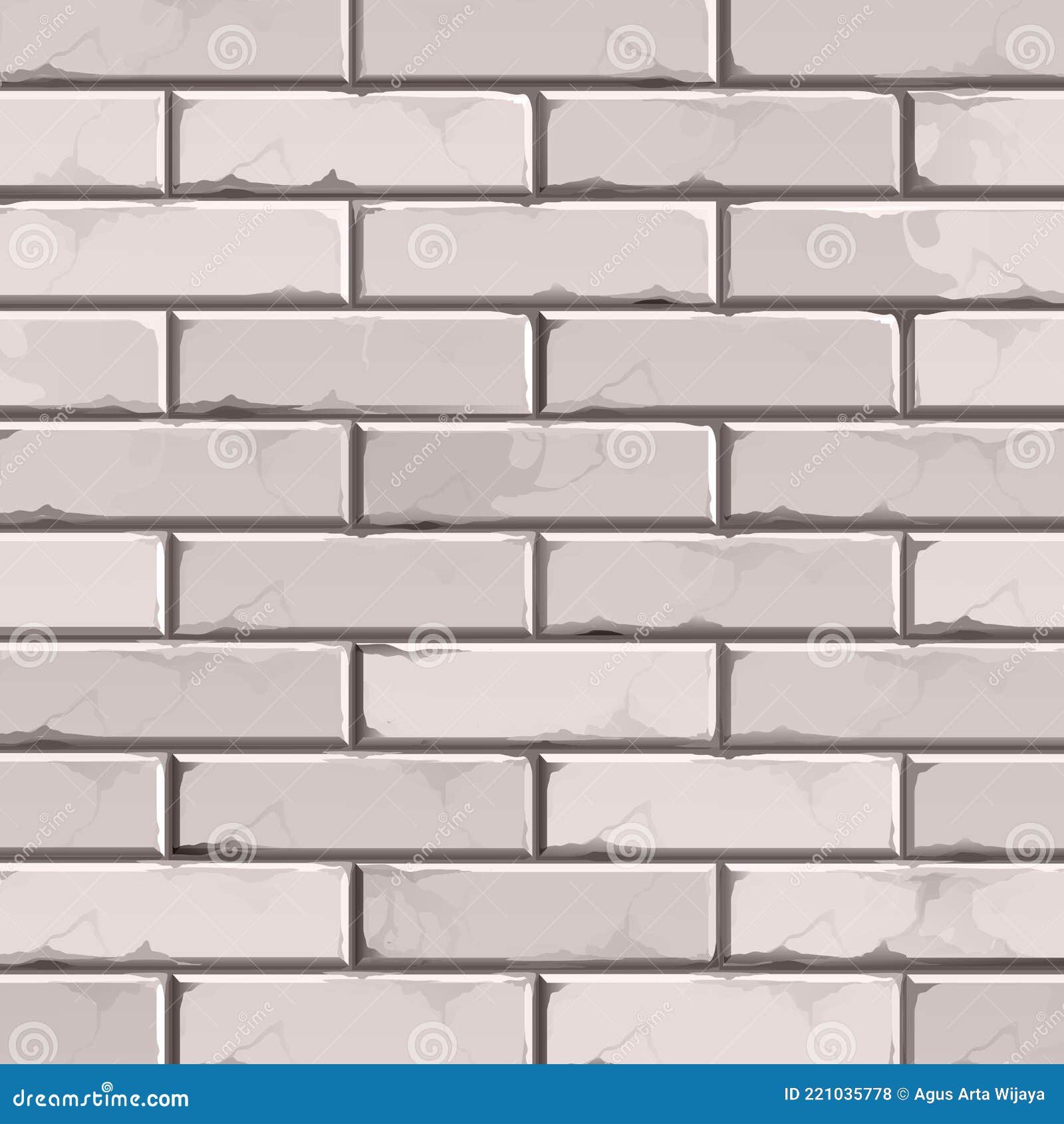 Soft White Texture Bricks Abstract Old Brick Wall Horizontal Textured ...