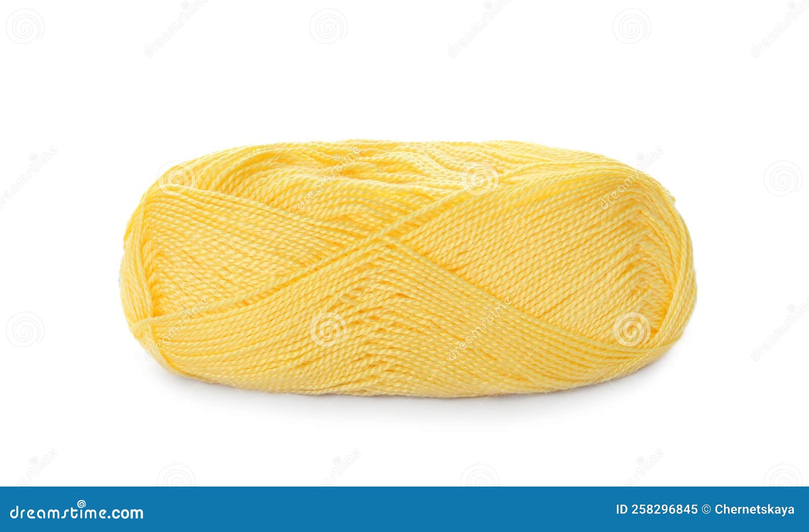 Soft Yellow Woolen Yarn Isolated on White Stock Image - Image of ...