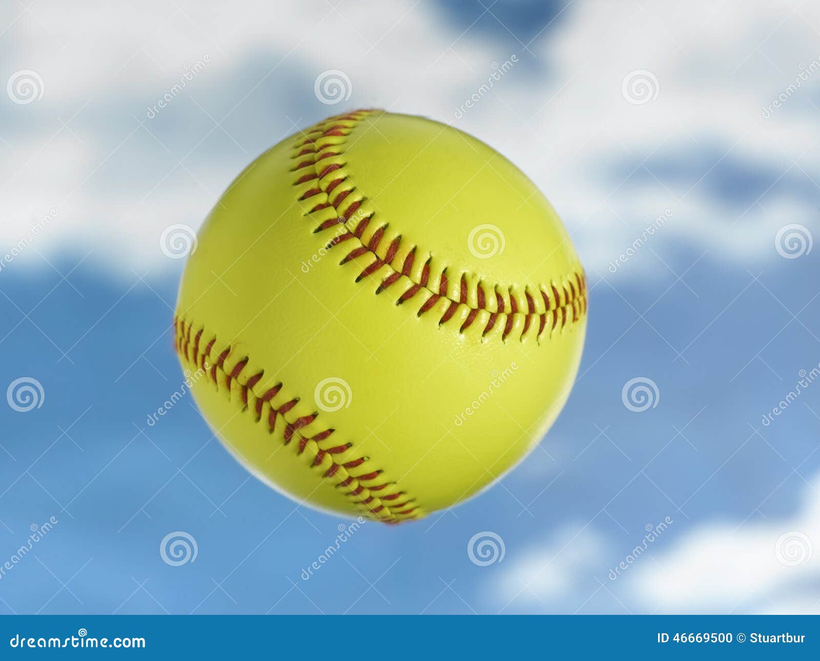 Softball stock photo. Image of america, field, leather - 46669500
