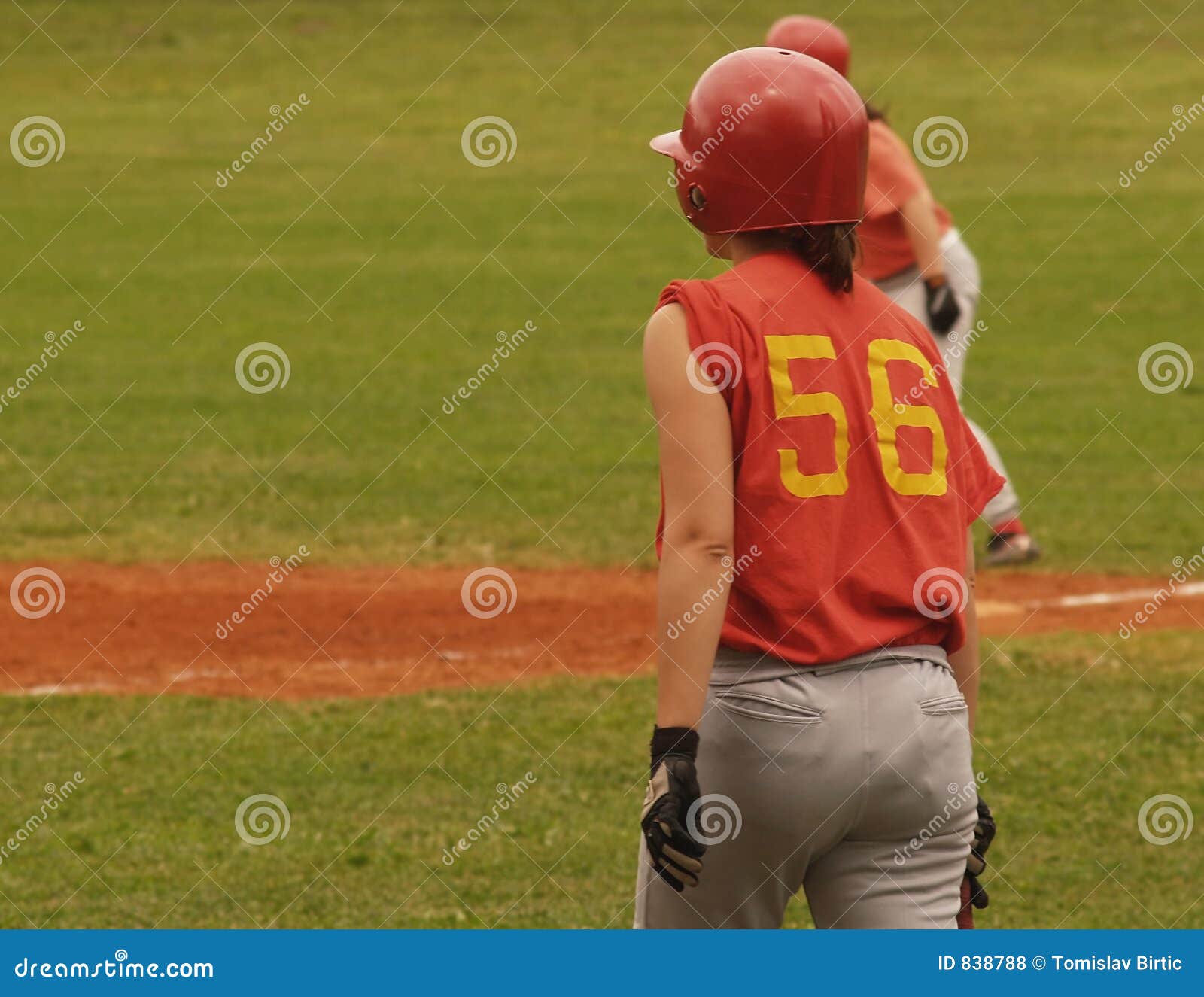 Softball / Focused Girls stock photo. Image of green, glove - 838788