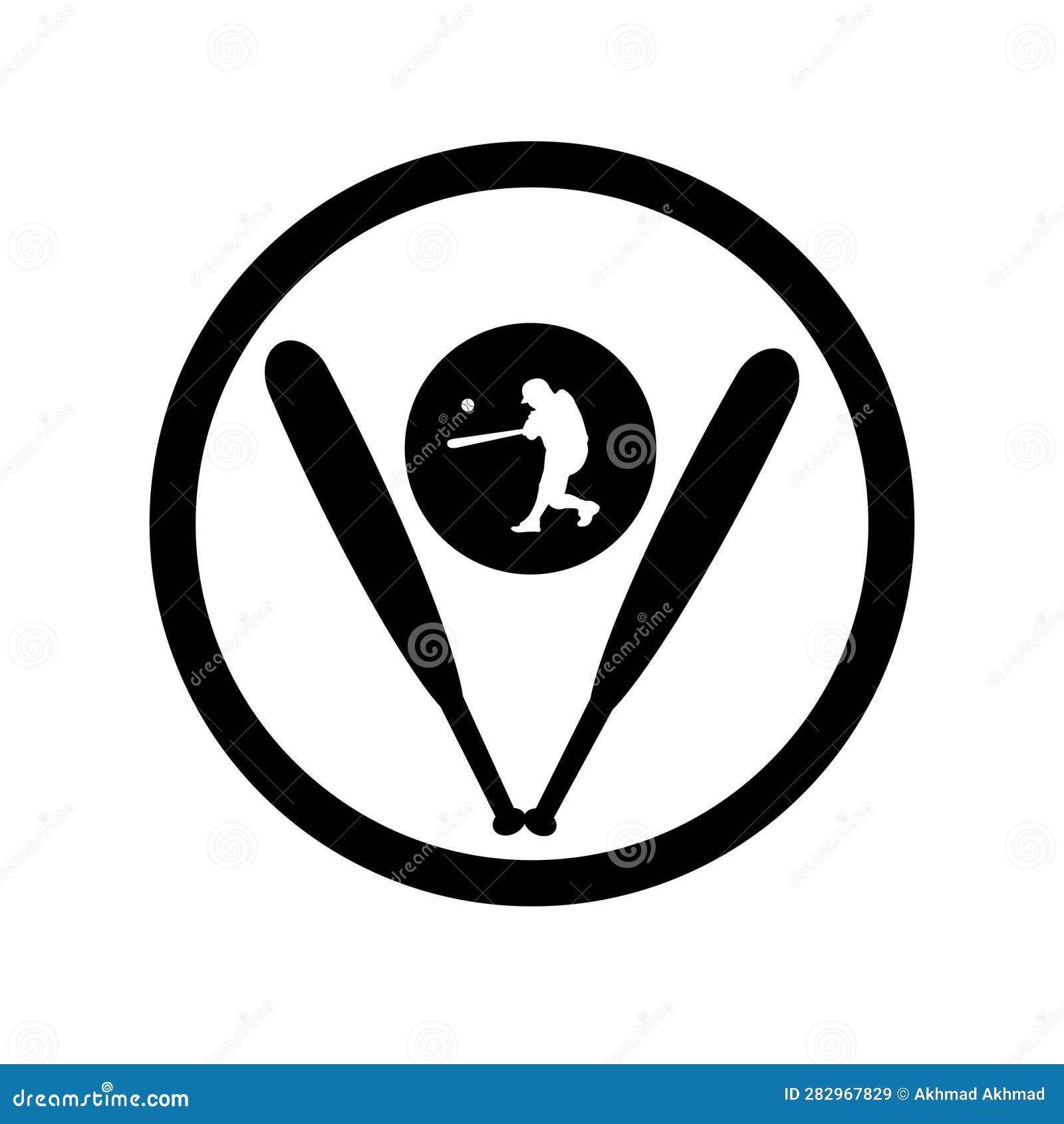 Softball icon stock vector. Illustration of pitch, vector - 282967829