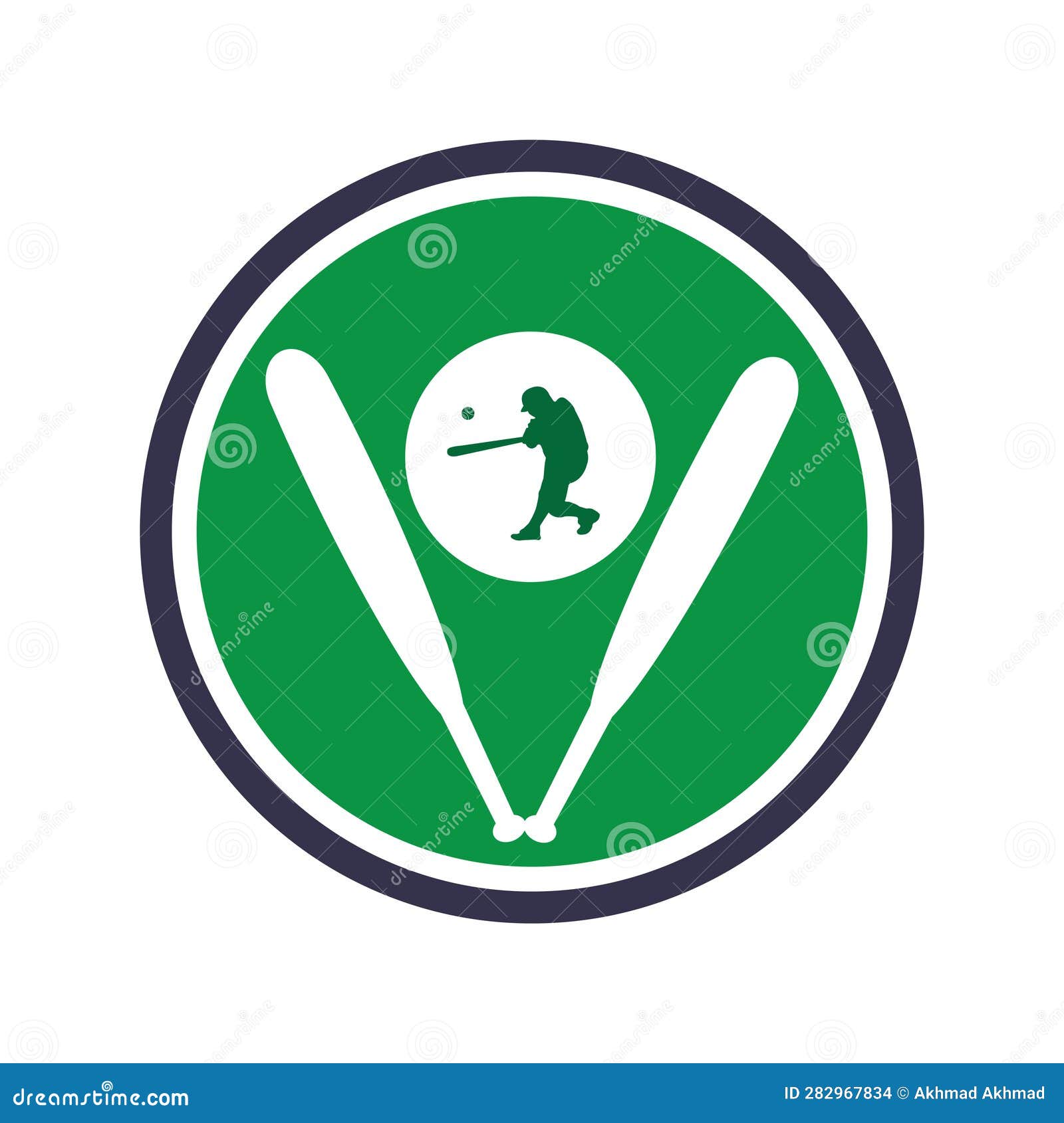 Softball icon stock vector. Illustration of girl, symbol - 282967834