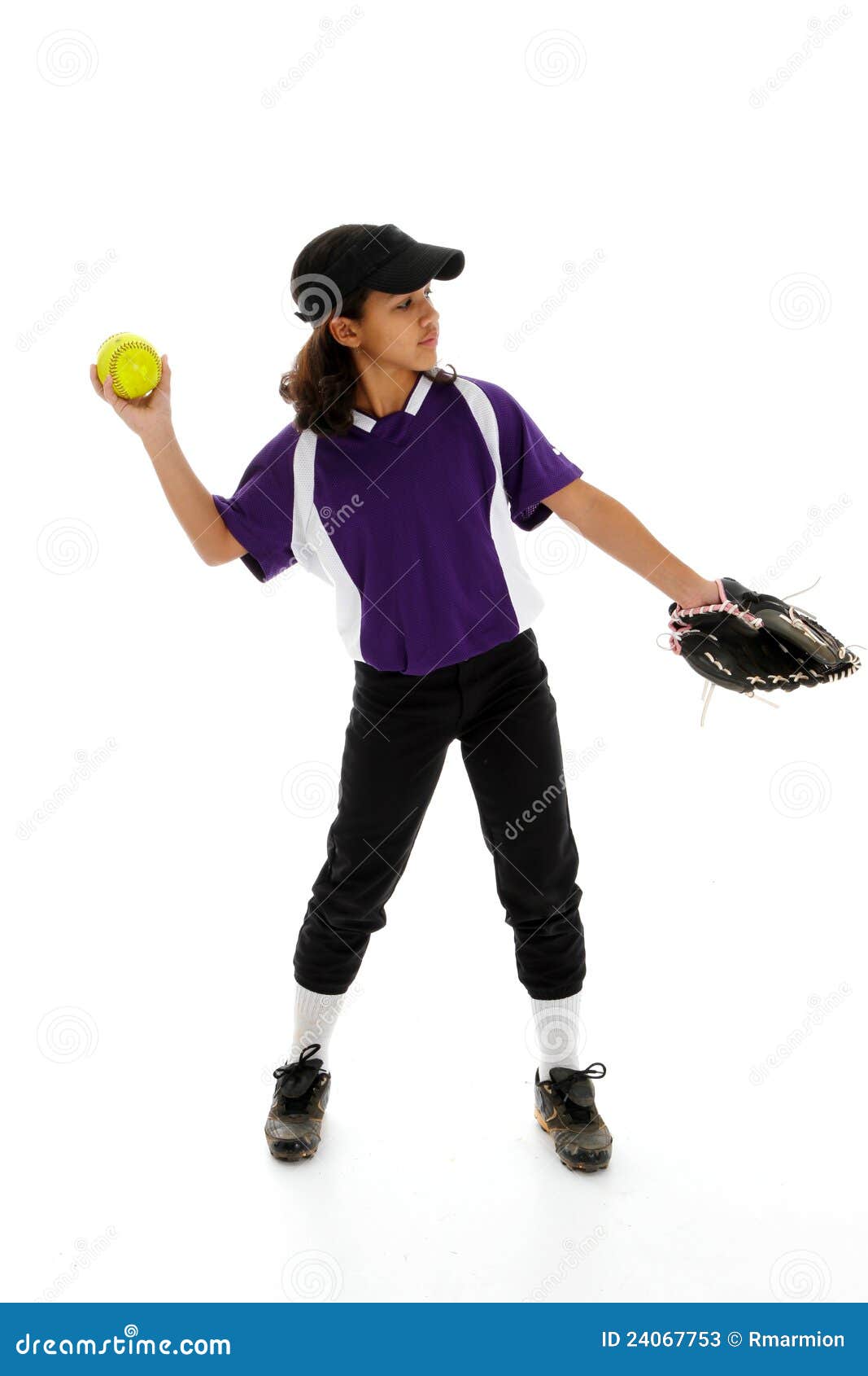 Softball Player stock image. Image of background, youth - 24067753