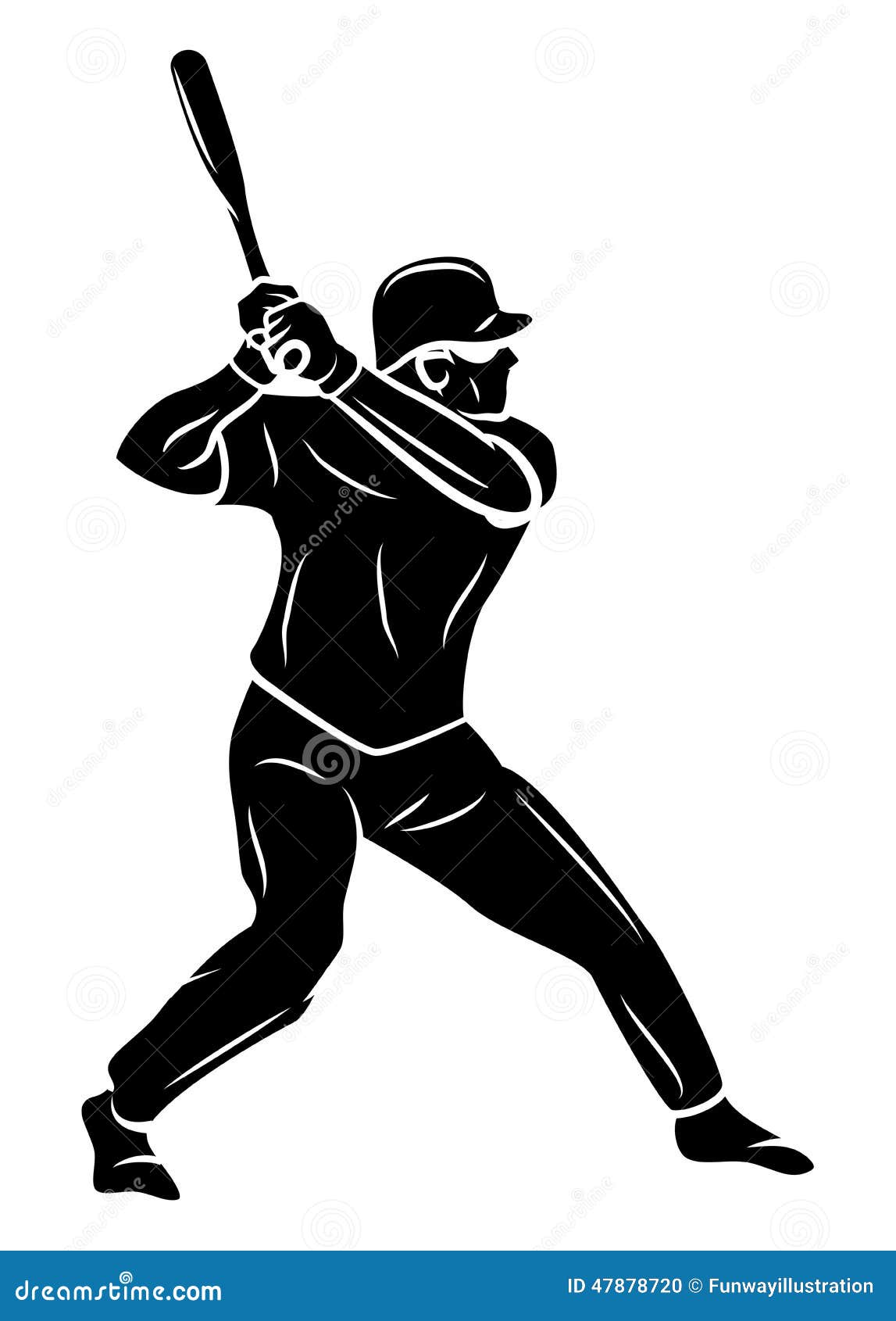 Softball Player stock vector. Illustration of design - 47878720