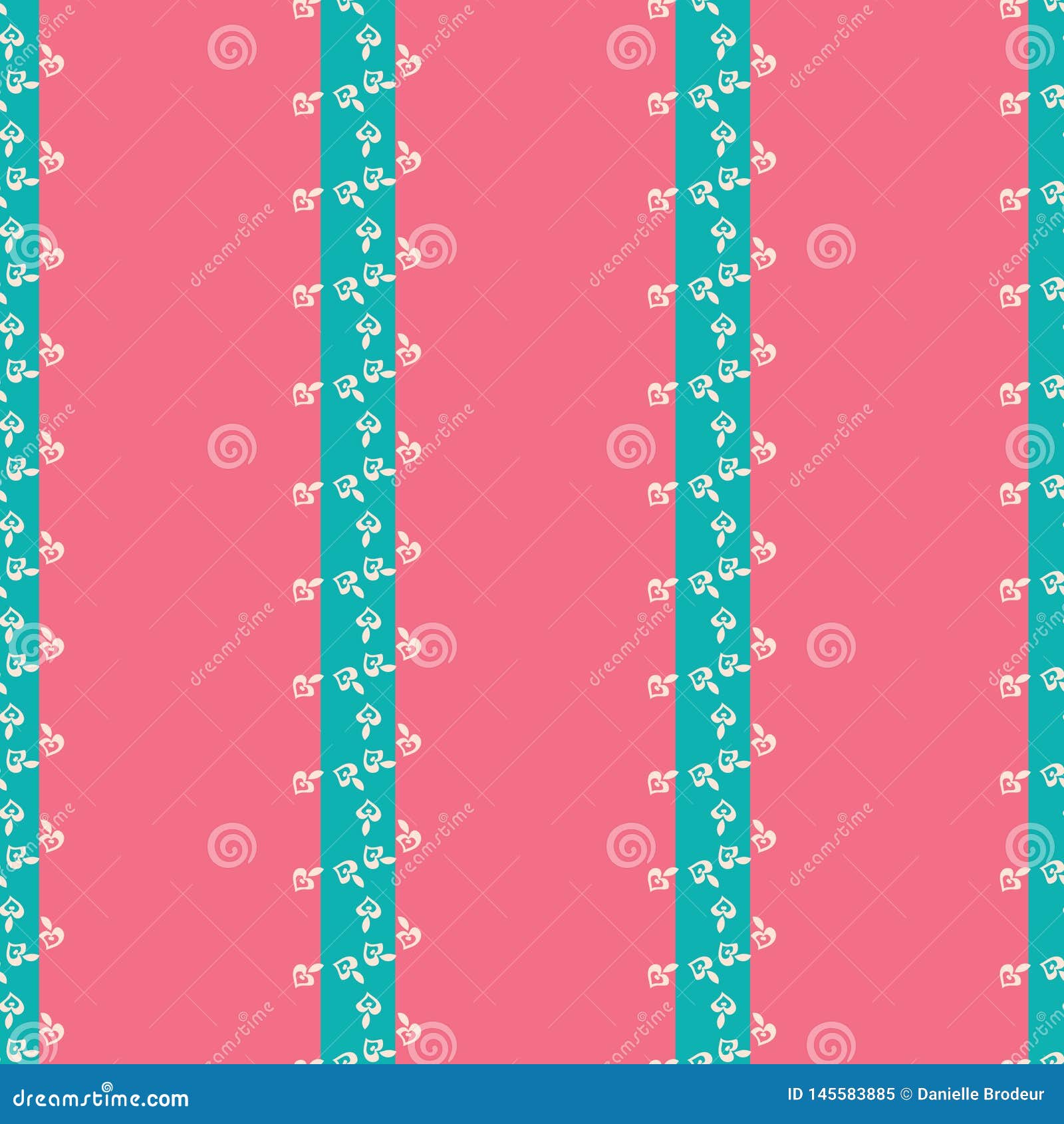 Flowers Columns on Fushia Background Stock Vector - Illustration of ...