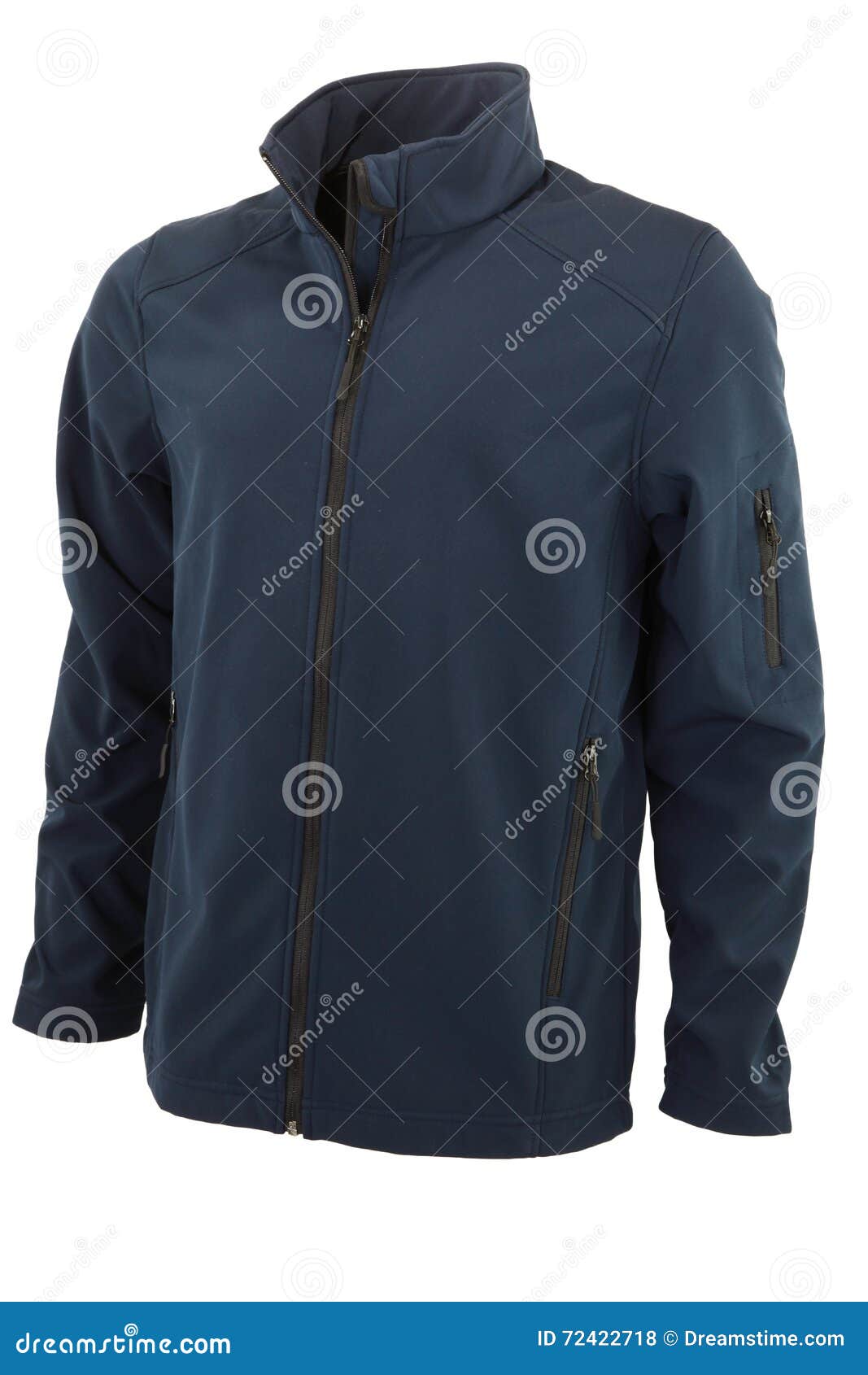 Softshell Jacket Front stock photo. Image of modern, silhouette - 72422718