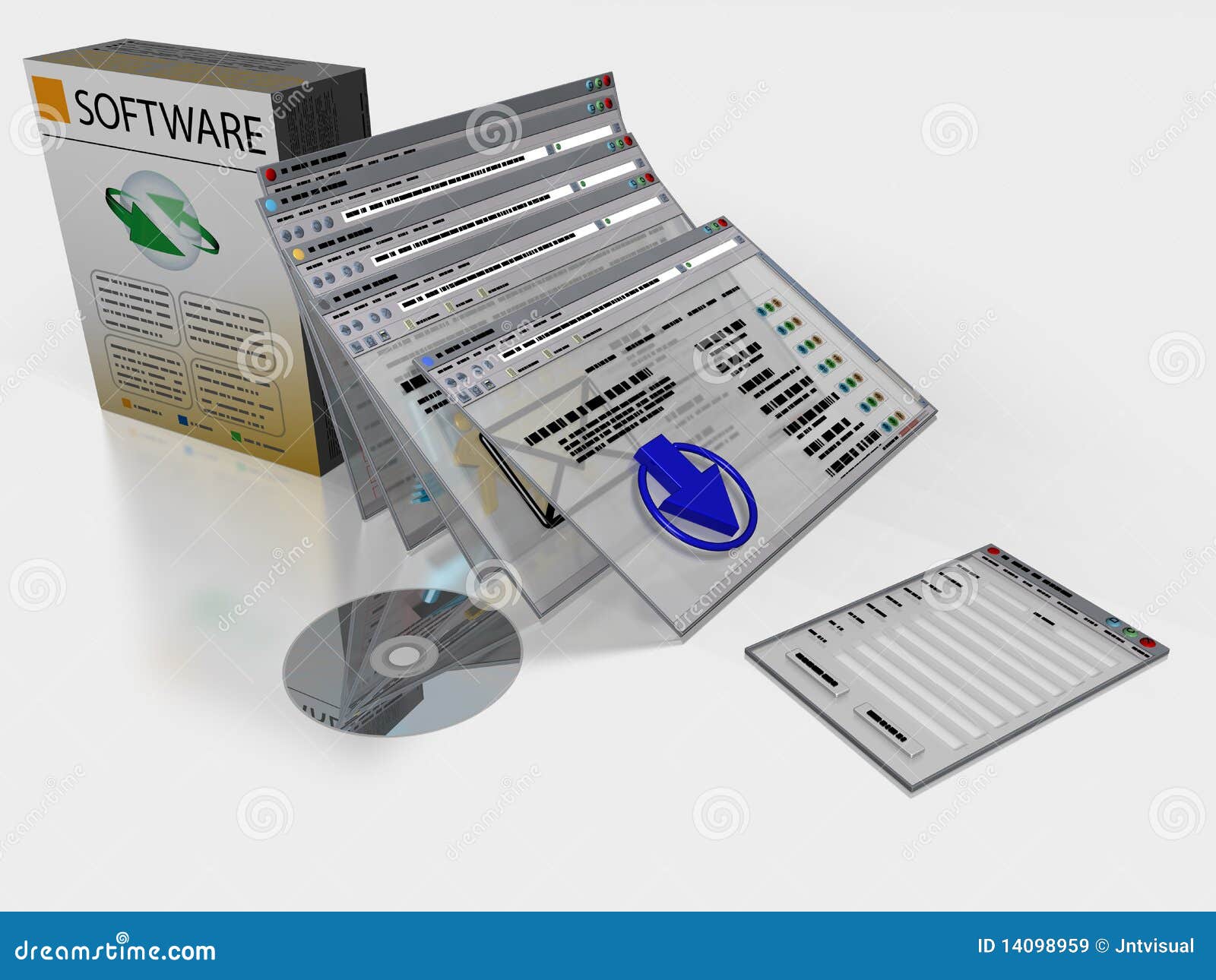 GIS Software Suite Stock Image | CartoonDealer.com #119299009