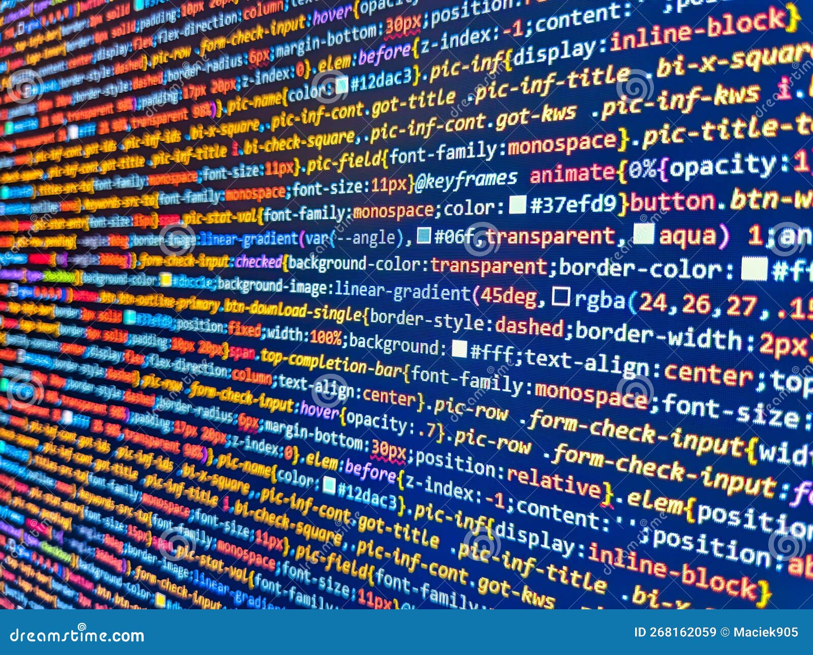 Software Abstract Background Hacker Breaching Net Security Computer Code Data Php Code On