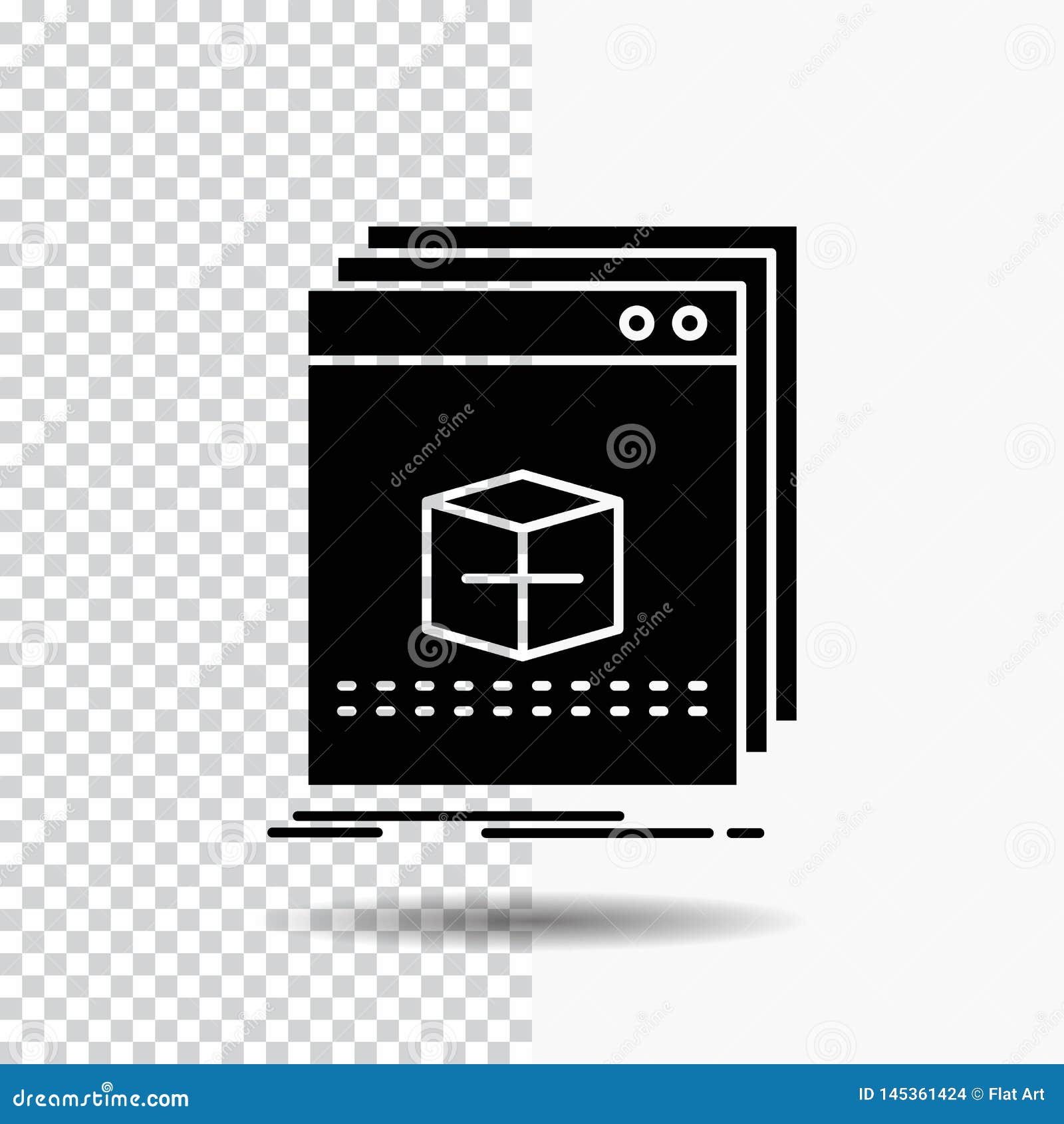 Software, App, Application, File, Program Glyph Icon on Transparent ...