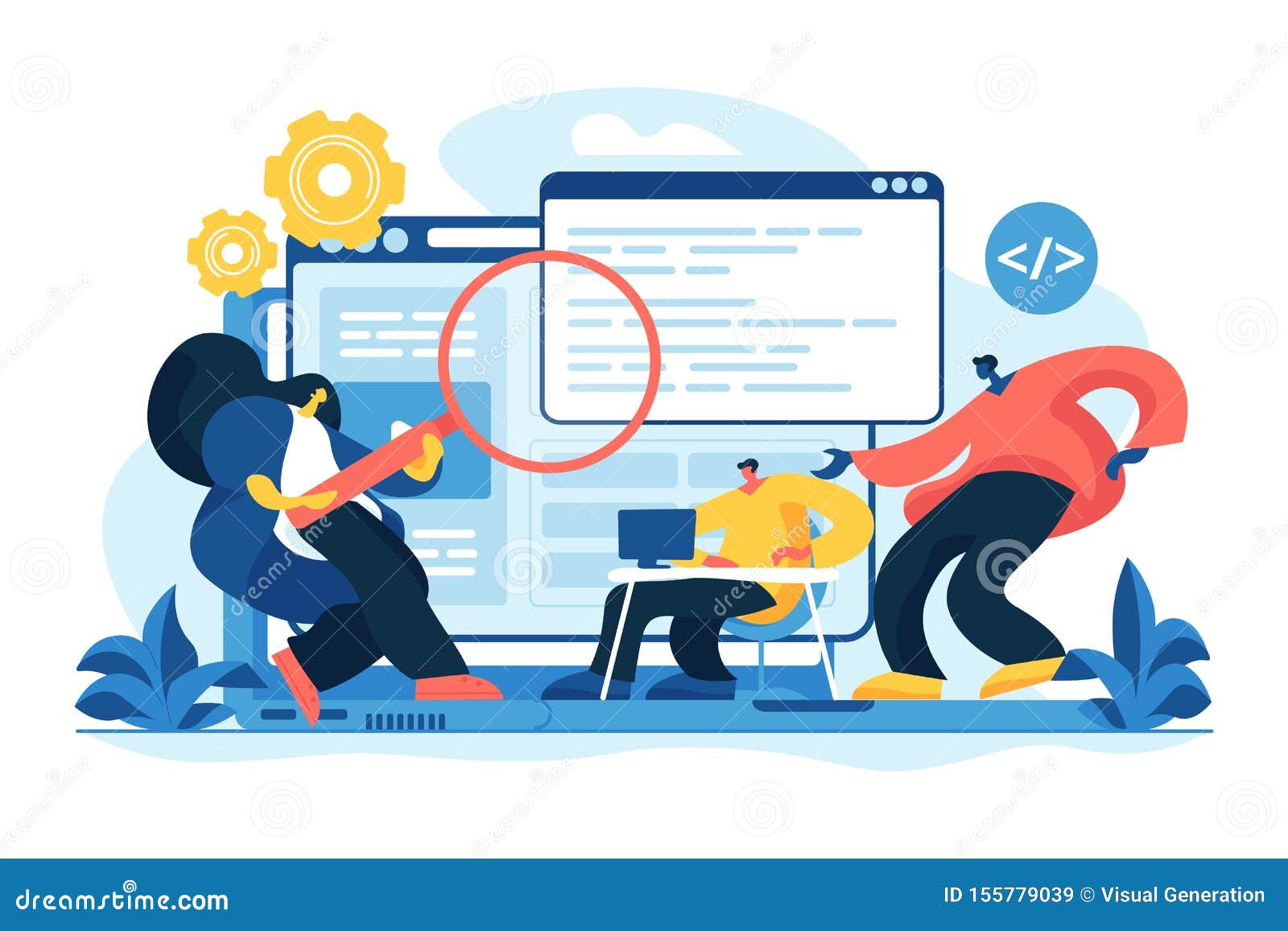 Front End Development Concept Vector Illustration Stock Vector ...