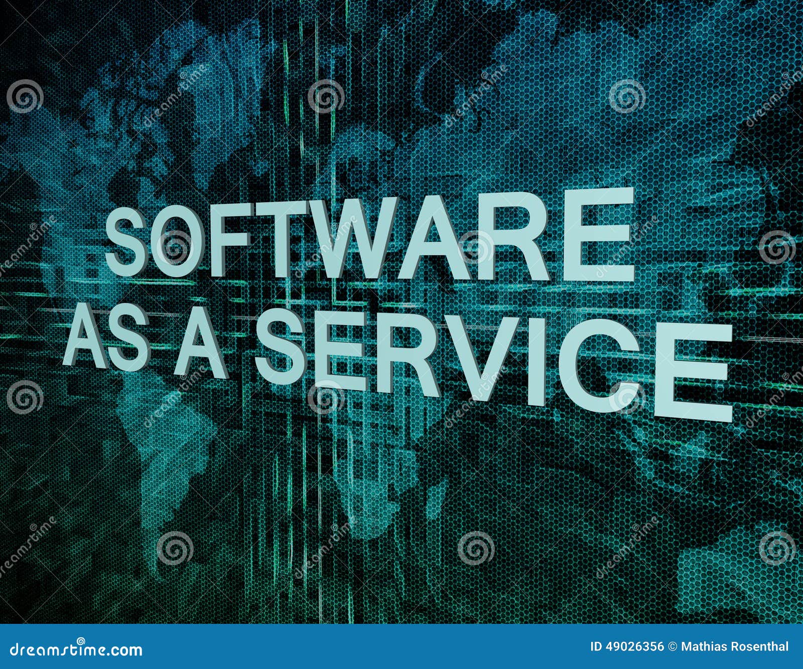 Software as a Service stock illustration. Illustration of internet ...