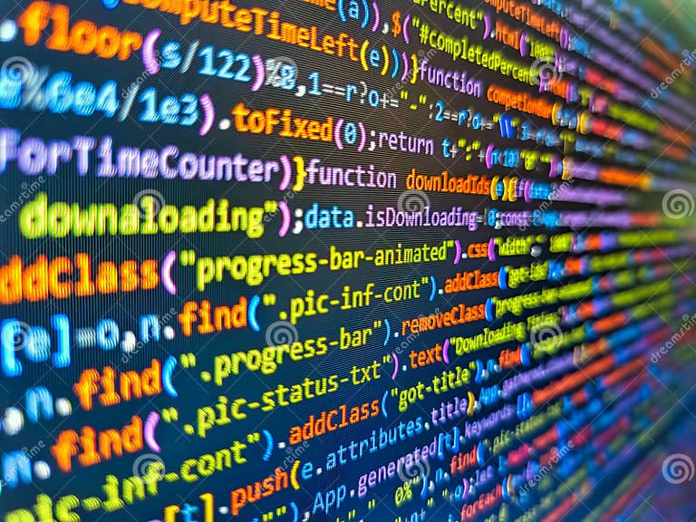 Software Background Technology. Technology Concept Hex Code Digital ...