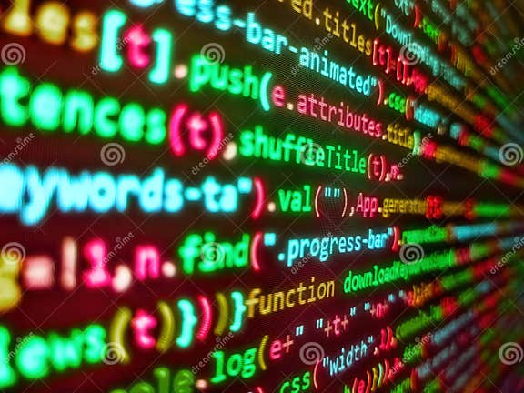 Software Background Technology Programming Code Big Data Storage And Cloud Computing