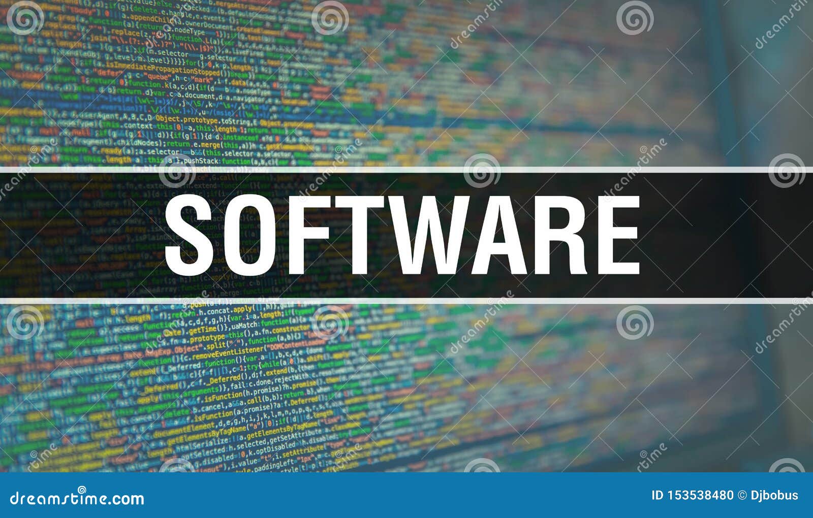 Software With Binary Code Digital Technology Background Abstract Background With Program Code