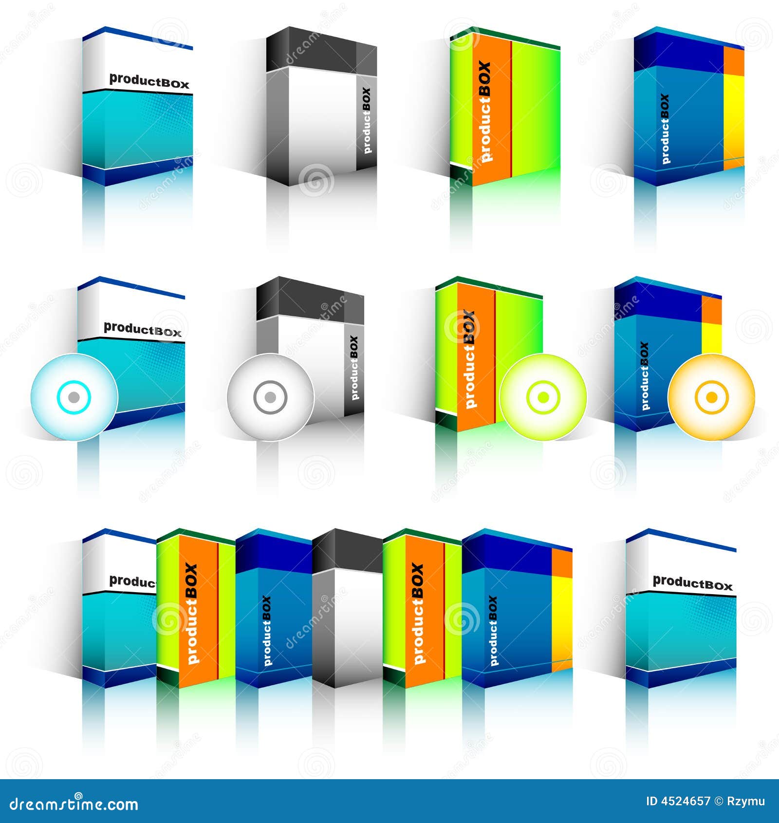 Software box stock vector. Illustration of cdrw, promotion - 4524657