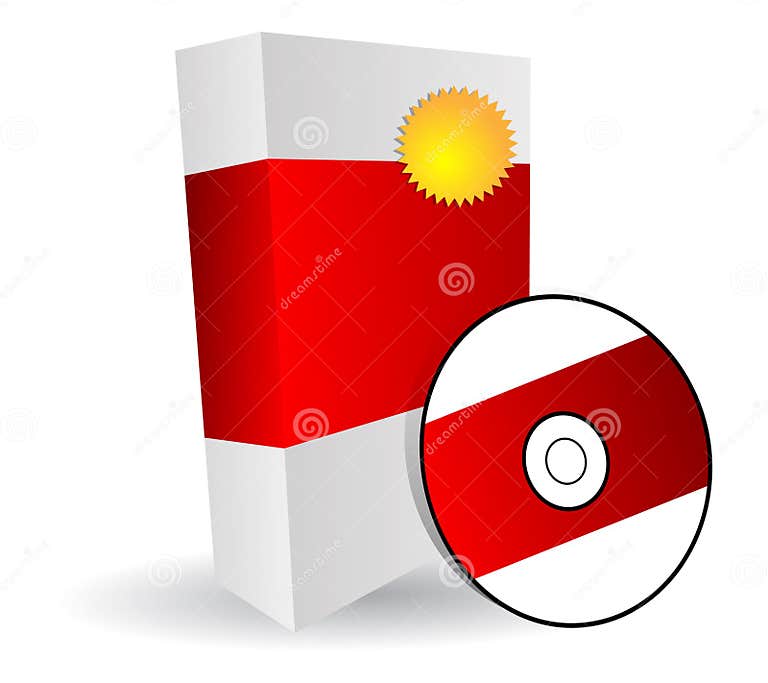 Software box stock vector. Illustration of brand, shopping - 9732701