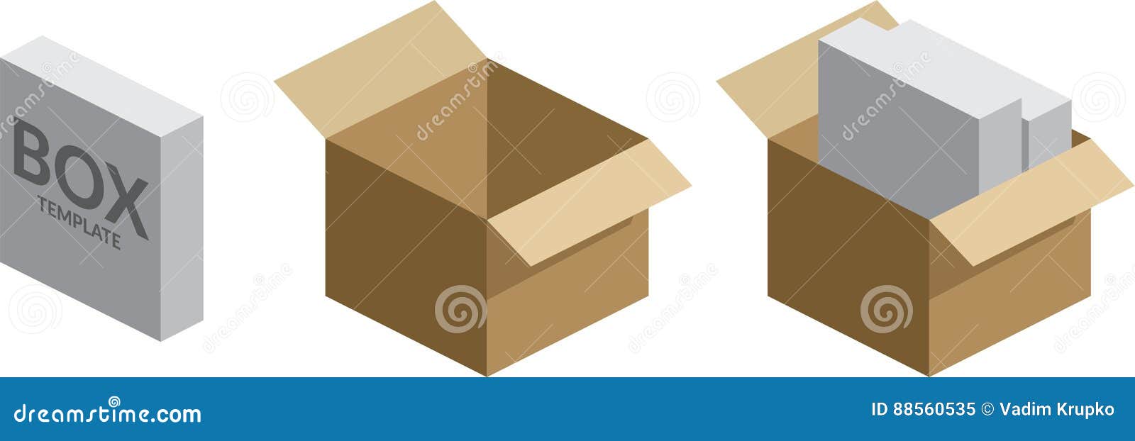 Software Box / Packed Boxes Vector Illustration Stock Vector ...