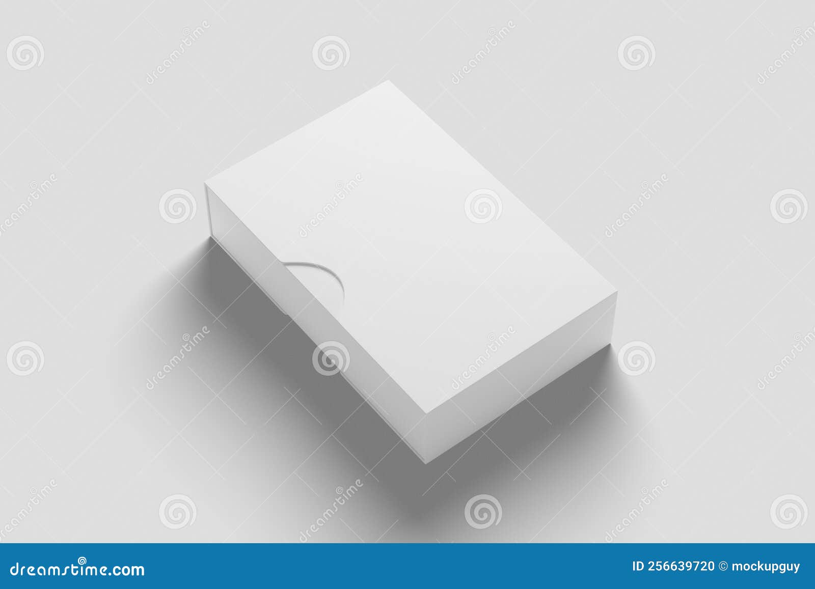 Software Box Wth Slip Case White Blank 3D Renderning Mockup Stock ...