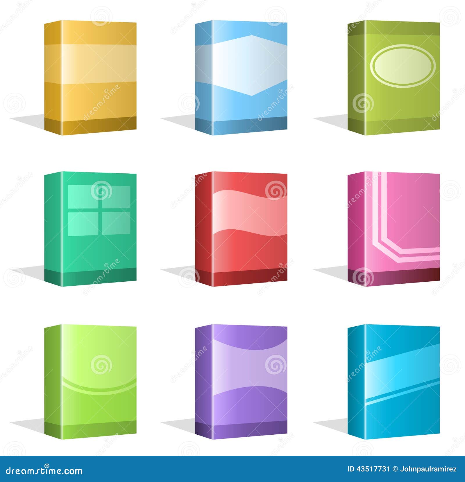 Software Boxes, Ebook Cover Designs Stock Vector - Illustration of ...