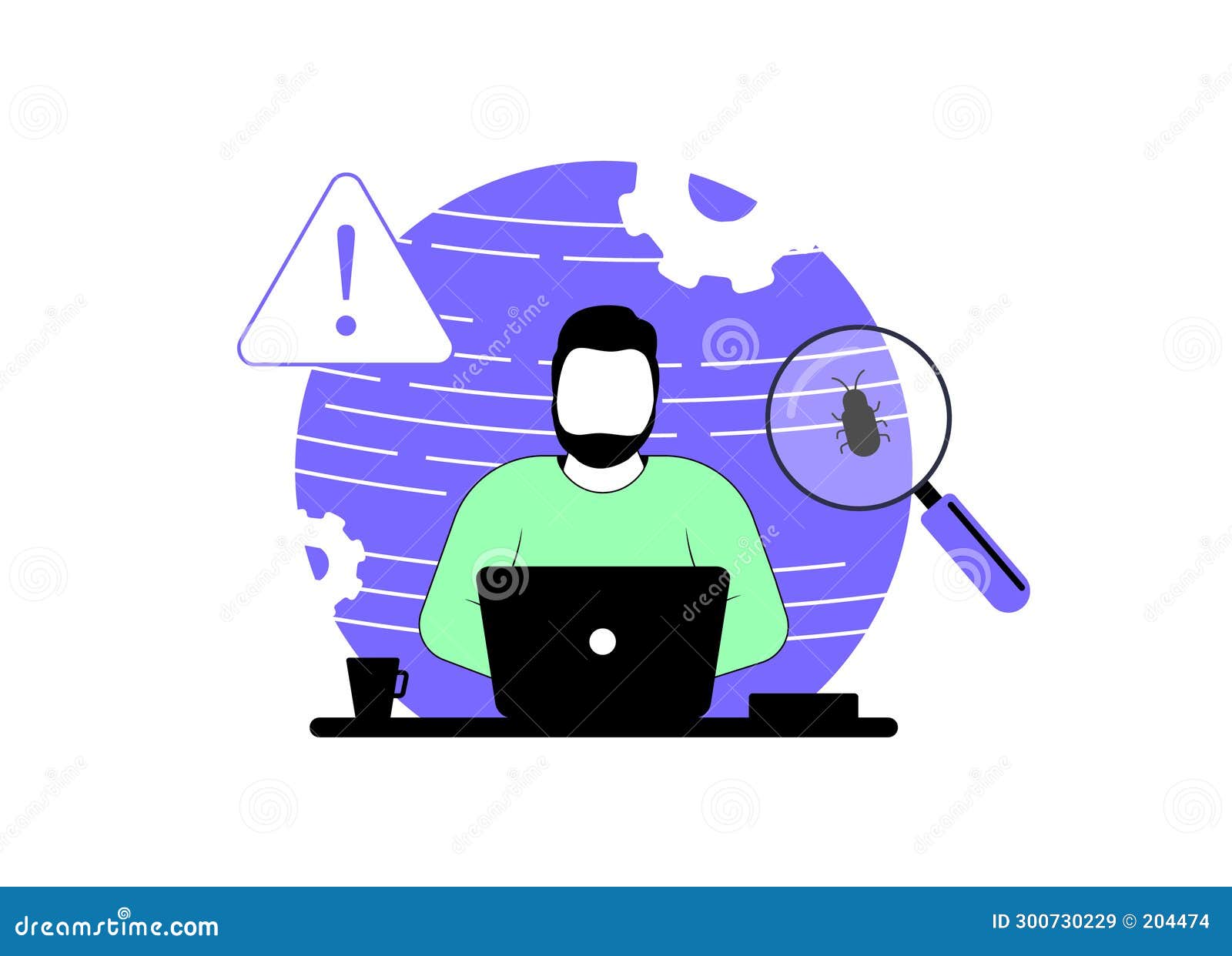 Software Bug Concept Optimize And Debug Code Qa Software Testing And Development Bug