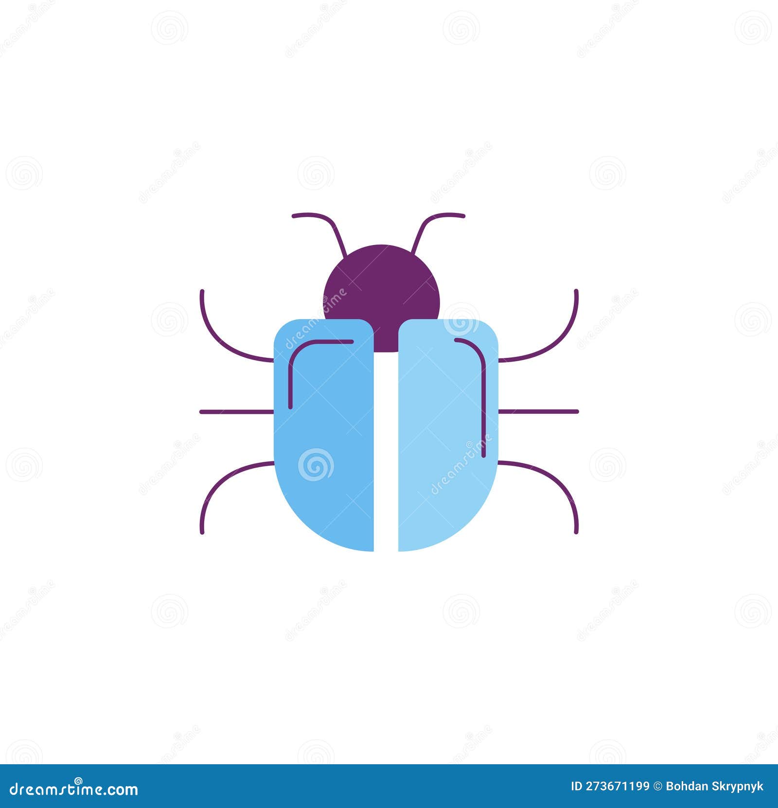 Software Bug. Digital Fault and Trojan Virus with System Error Stock ...