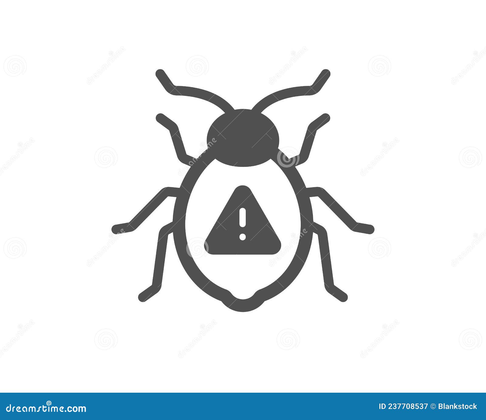 Software Bug Icon. Cyber Attack Sign. Vector Stock Vector ...