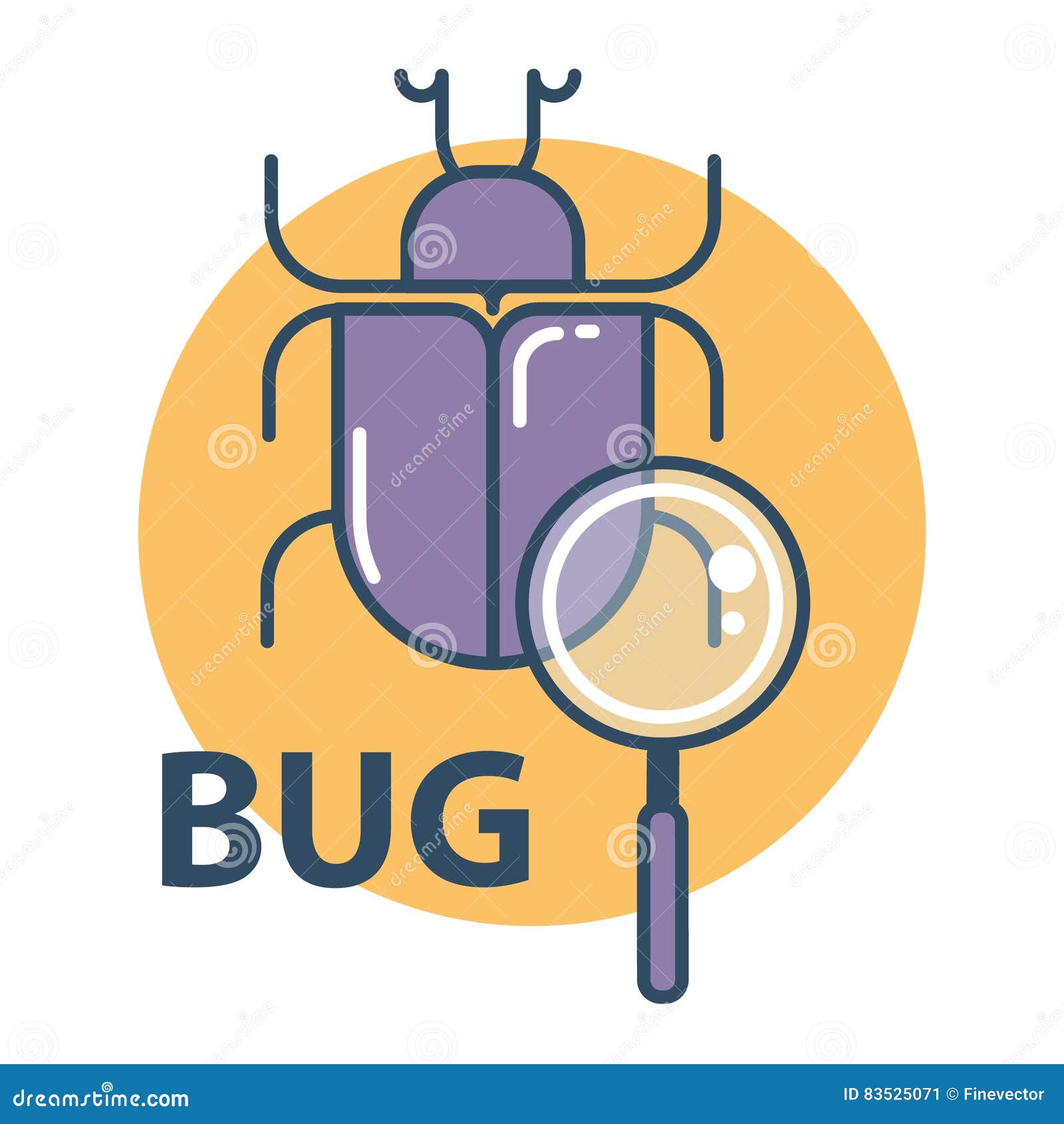 Software Bug Searching Icon. Program Error Concept Stock Vector ... Software Bug Searching Icon. Program Error Concept Stock Vector ...