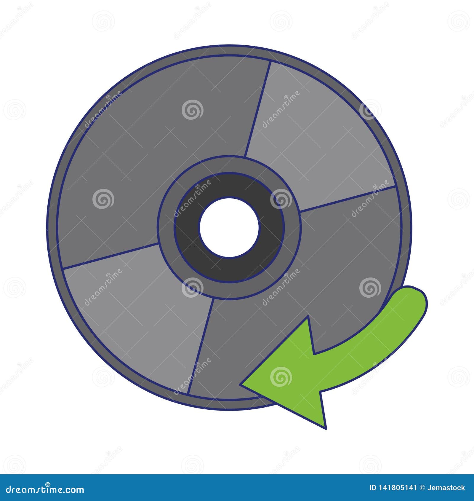 Software Cd Rom Symbol Blue Lines Stock Vector - Illustration of device ...