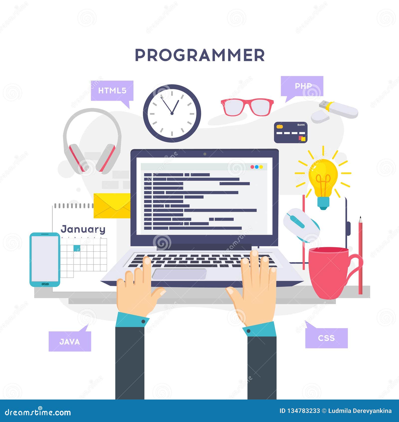 Software Coding Programming Languages Testing Debugging Web Site Search Engine Seo Stock