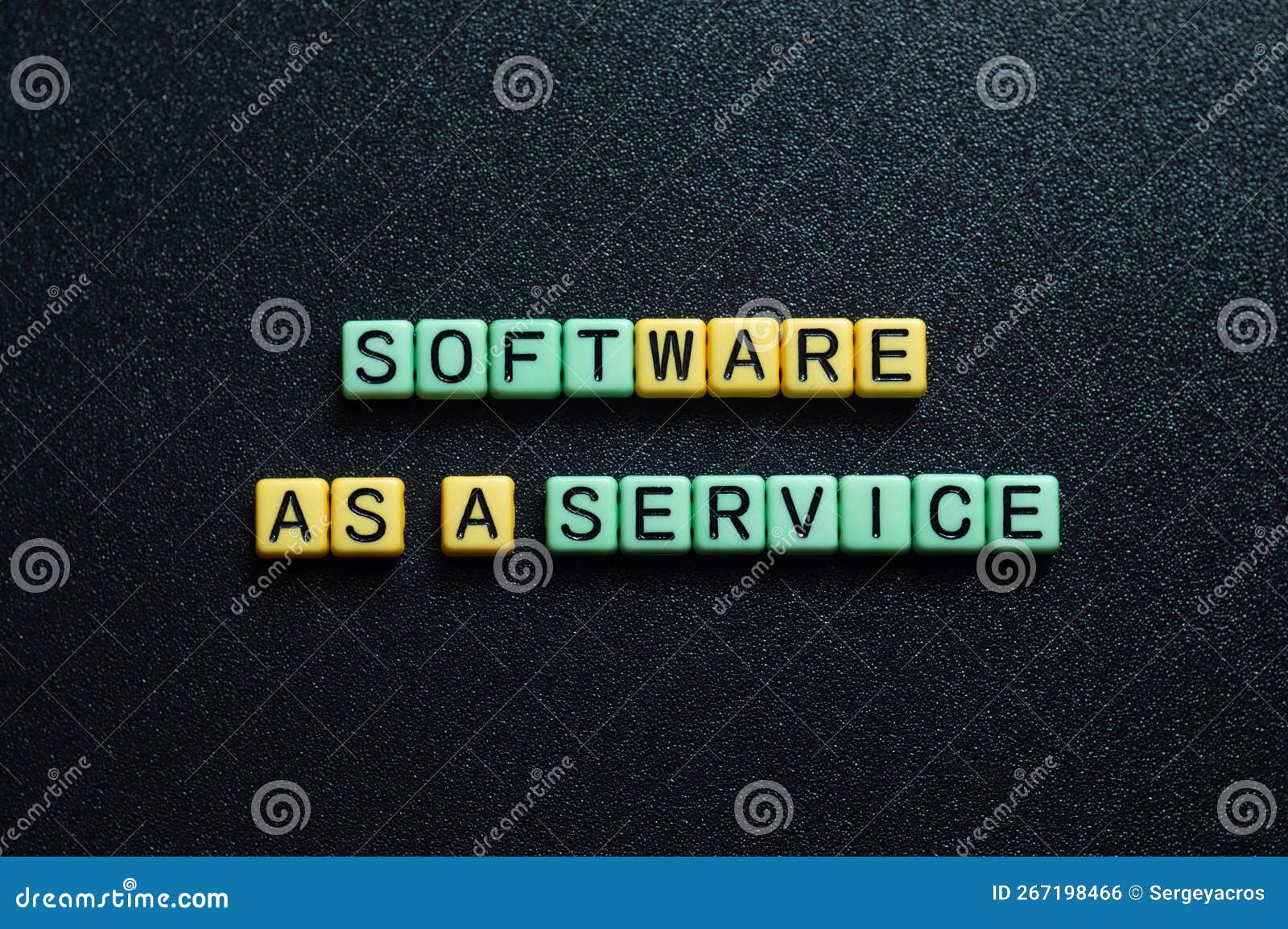Software Como Concepto De Palabra De Servicio En Texto Cubos Foto de ...