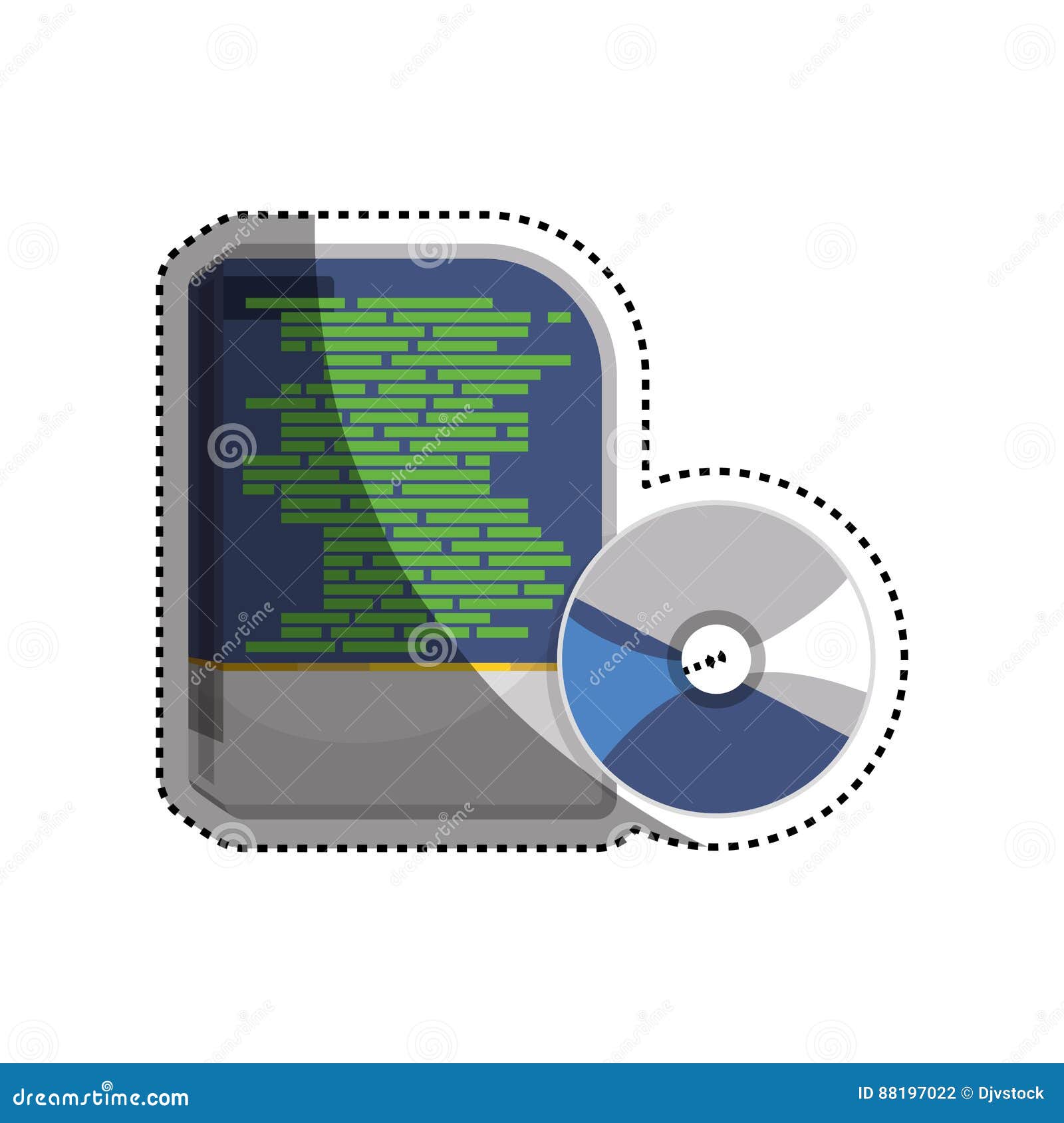 Software computer box stock illustration. Illustration of development ...