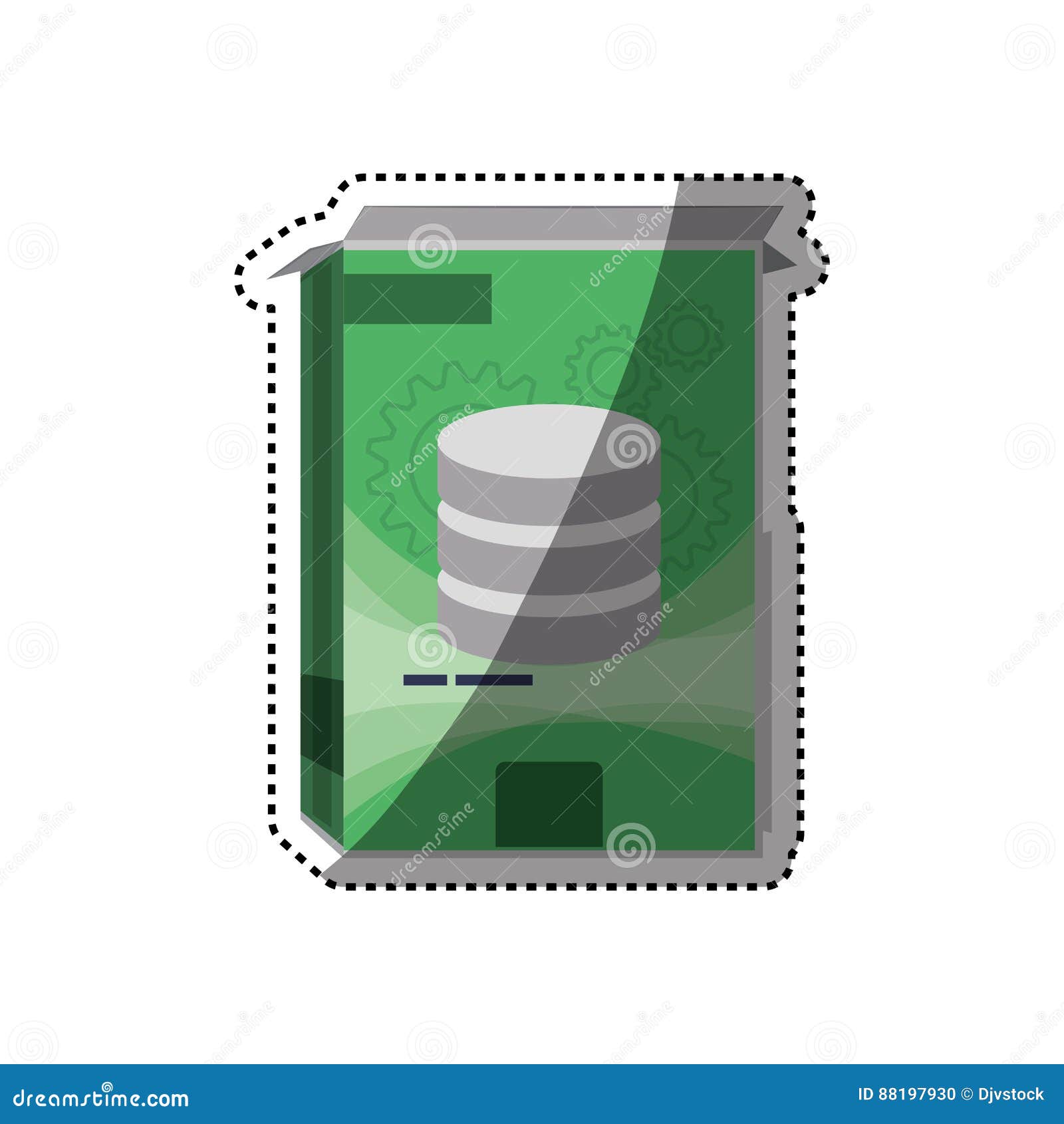 Software computer box stock illustration. Illustration of development ...