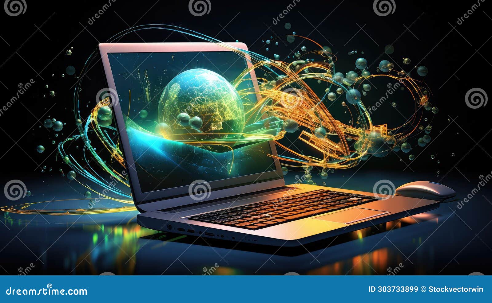 Software Computer Digital Background Stock Illustration - Illustration ...