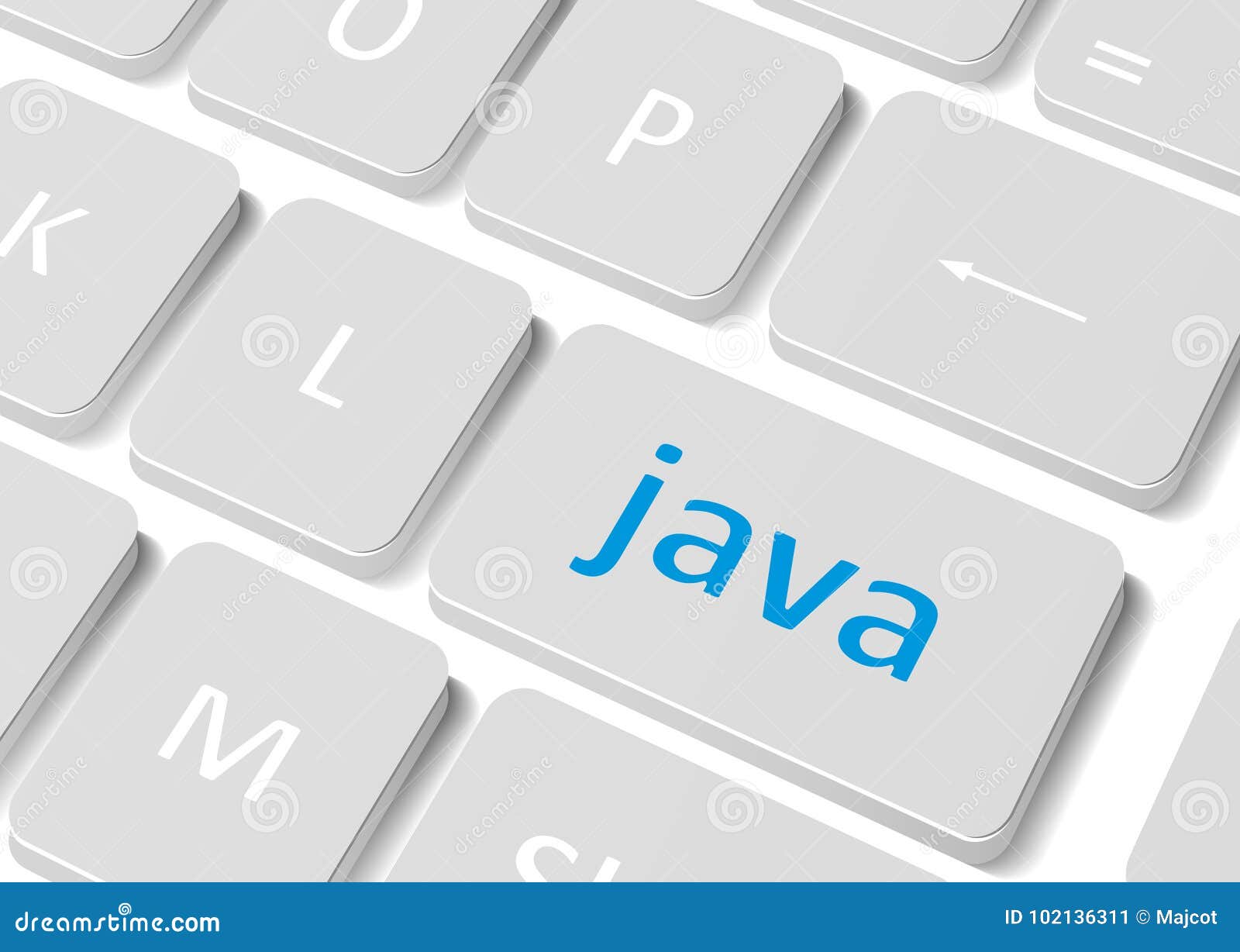 Software Concept. Button Computer Keyboard Stock Vector - Illustration ...