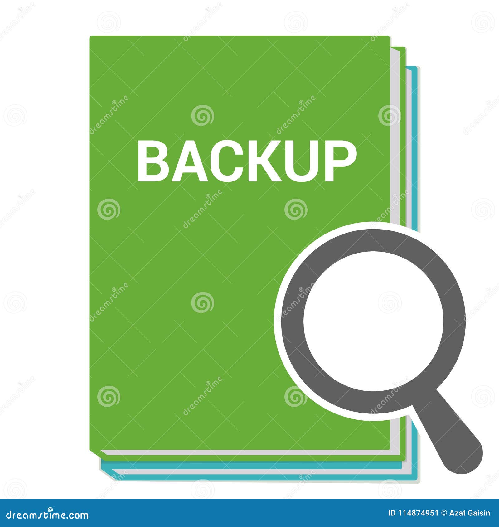 Software Concept: Magnifying Optical Glass with Words Backup Stock ...