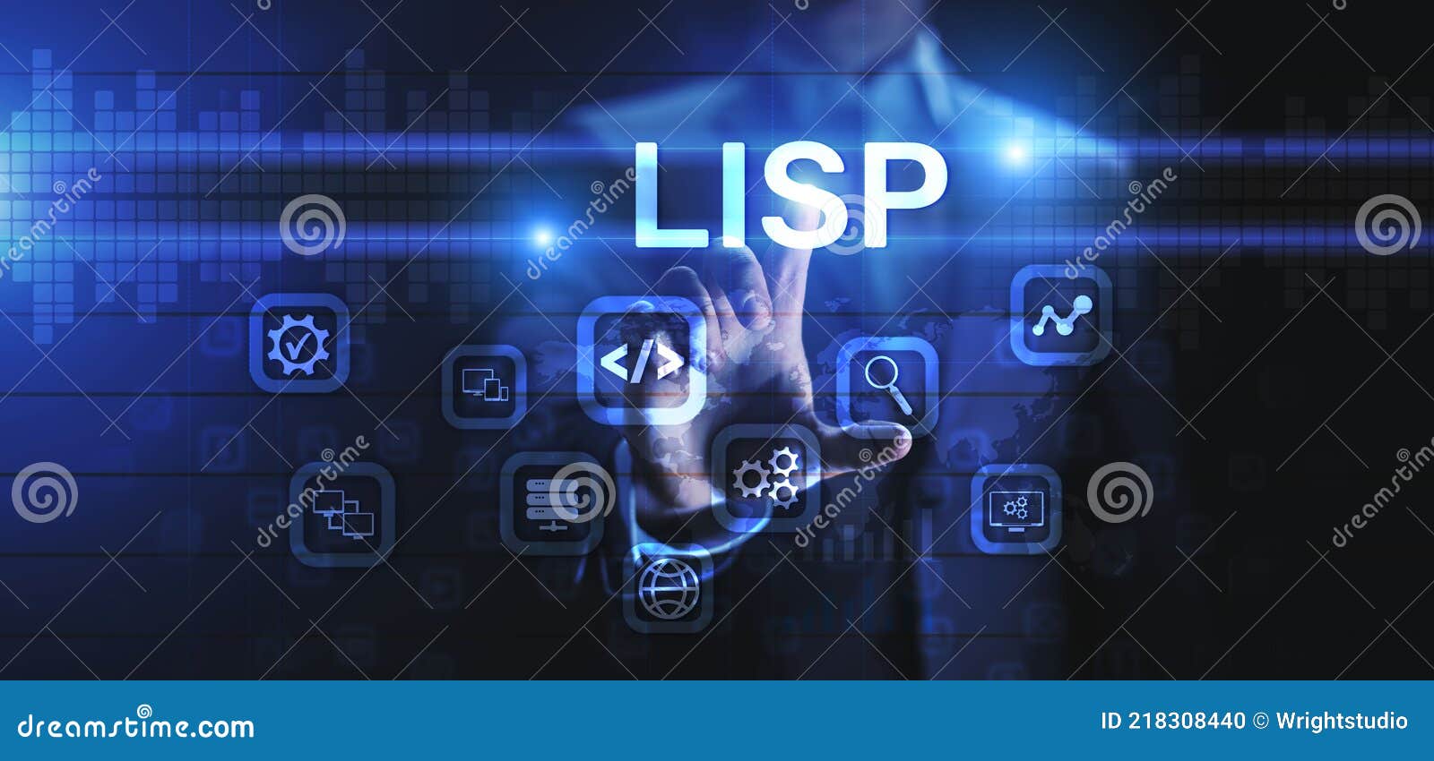 Software De Lenguaje De Programación Lisp Aplicación Móvil Y Concepto De Desarrollo Web Foto de ...