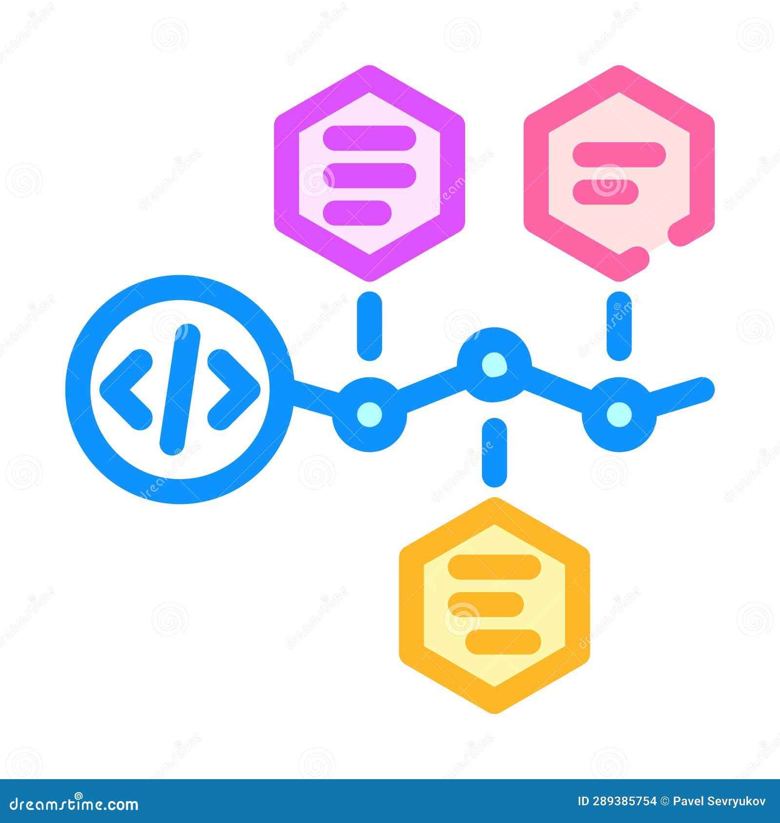 Software Deployment Color Icon Vector Illustration Stock Illustration ...
