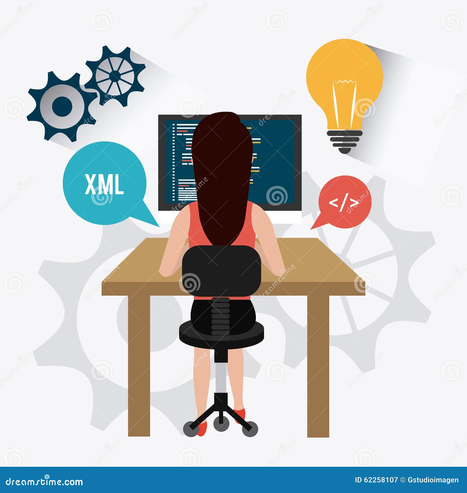 Software design. stock illustration. Illustration of internet - 62258107